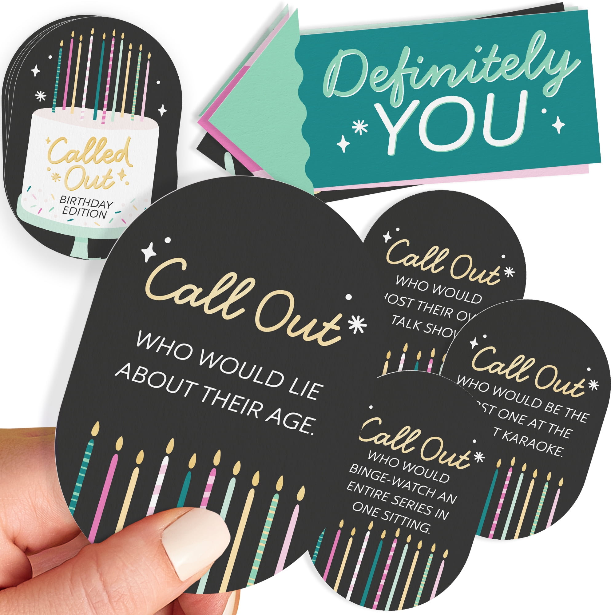 Big Dot of Happiness Called Out Birthday Card Game, Birthday Party Game ...