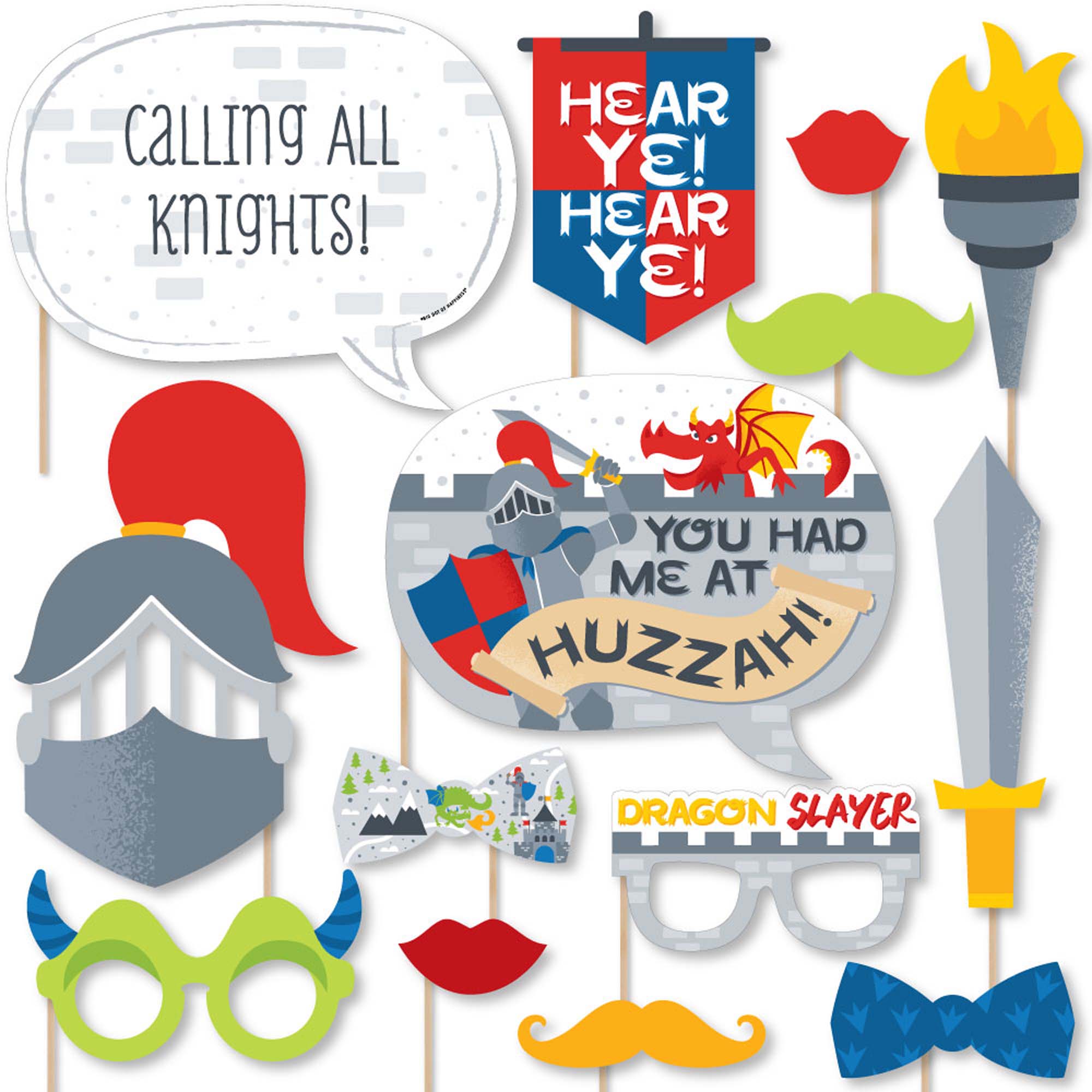 Way to Celebrate Kids Party Photo Booth Props, 11 Pieces - Walmart.com