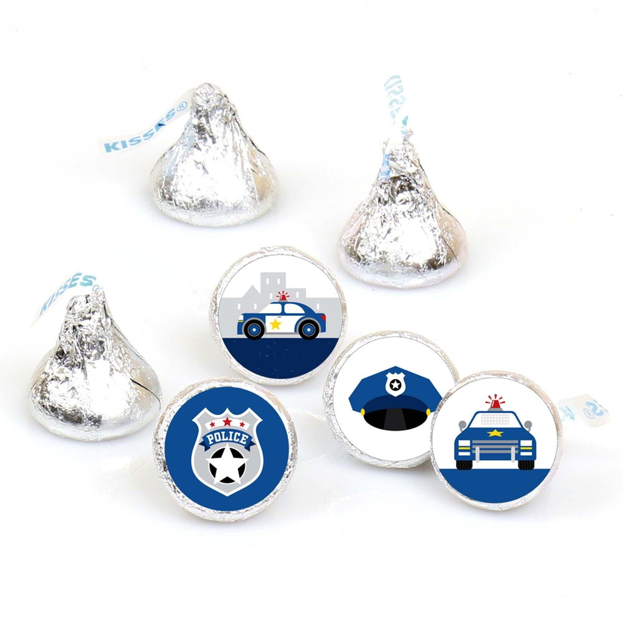 Big Dot of Happiness Calling All Units - Police - Cop Party Round Candy ...