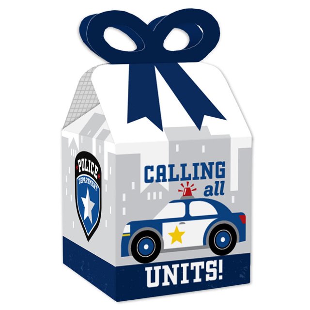 Big Dot of Happiness Calling All Units - Police - Square Favor Gift ...