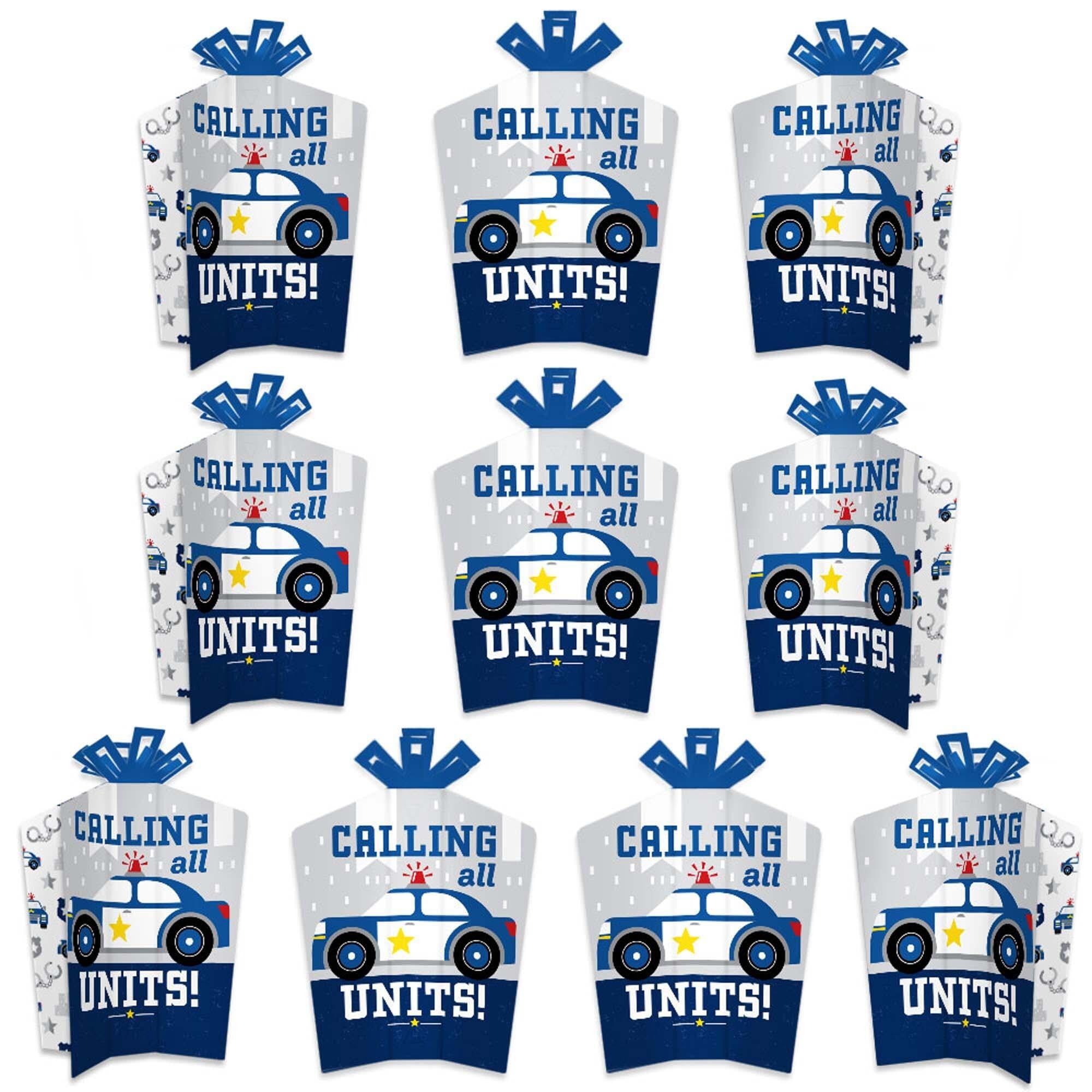 Big Dot of Happiness Calling All Units - Police - Table Decorations ...