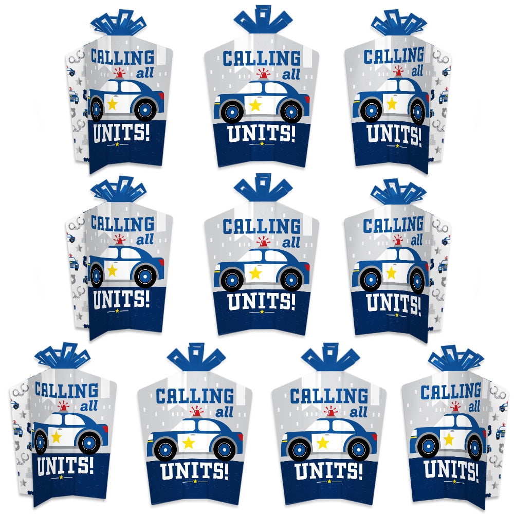 Big Dot of Happiness Calling All Units - Police - Table Decorations ...