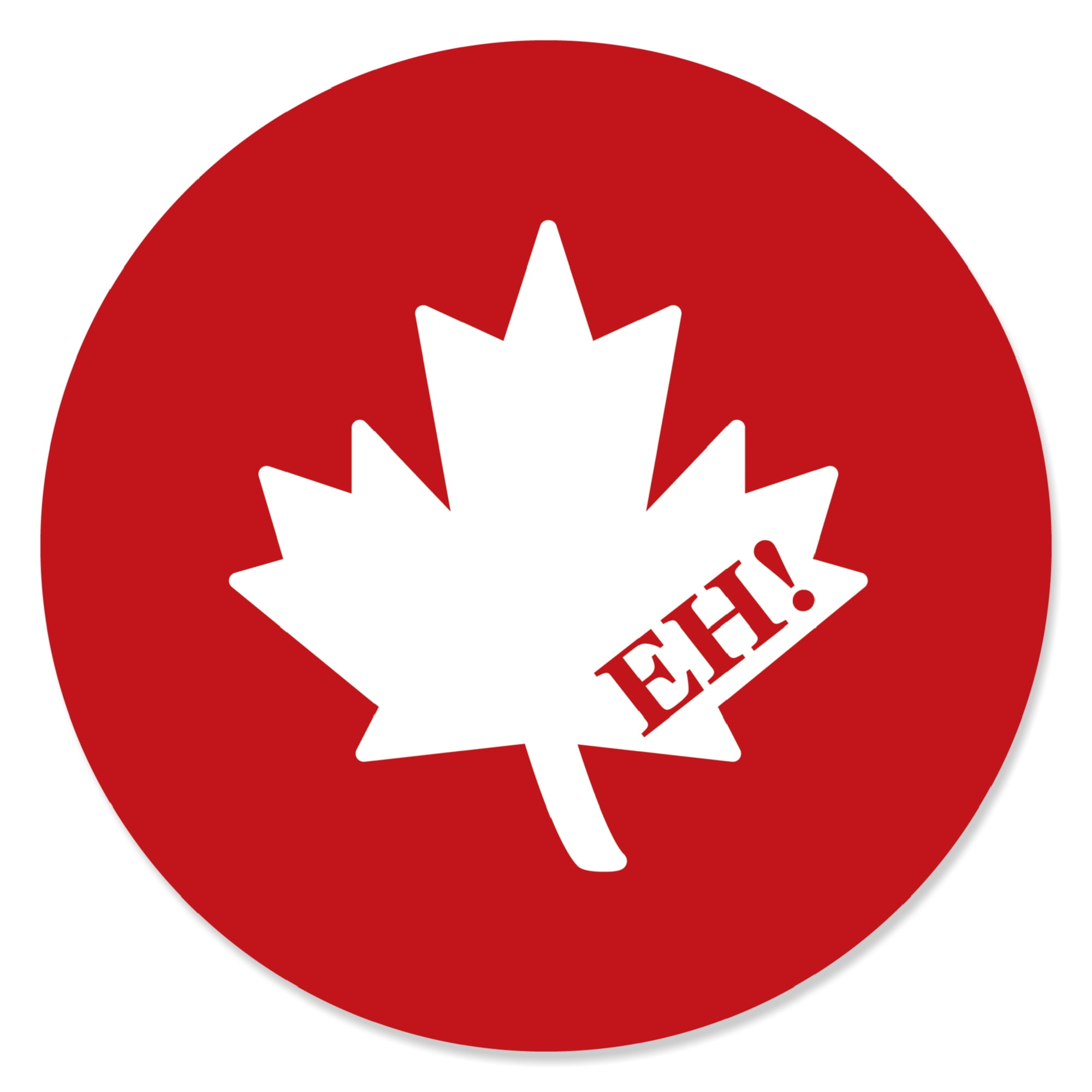 Big Dot of Happiness Canada Day - Canadian Party Circle Sticker Labels ...