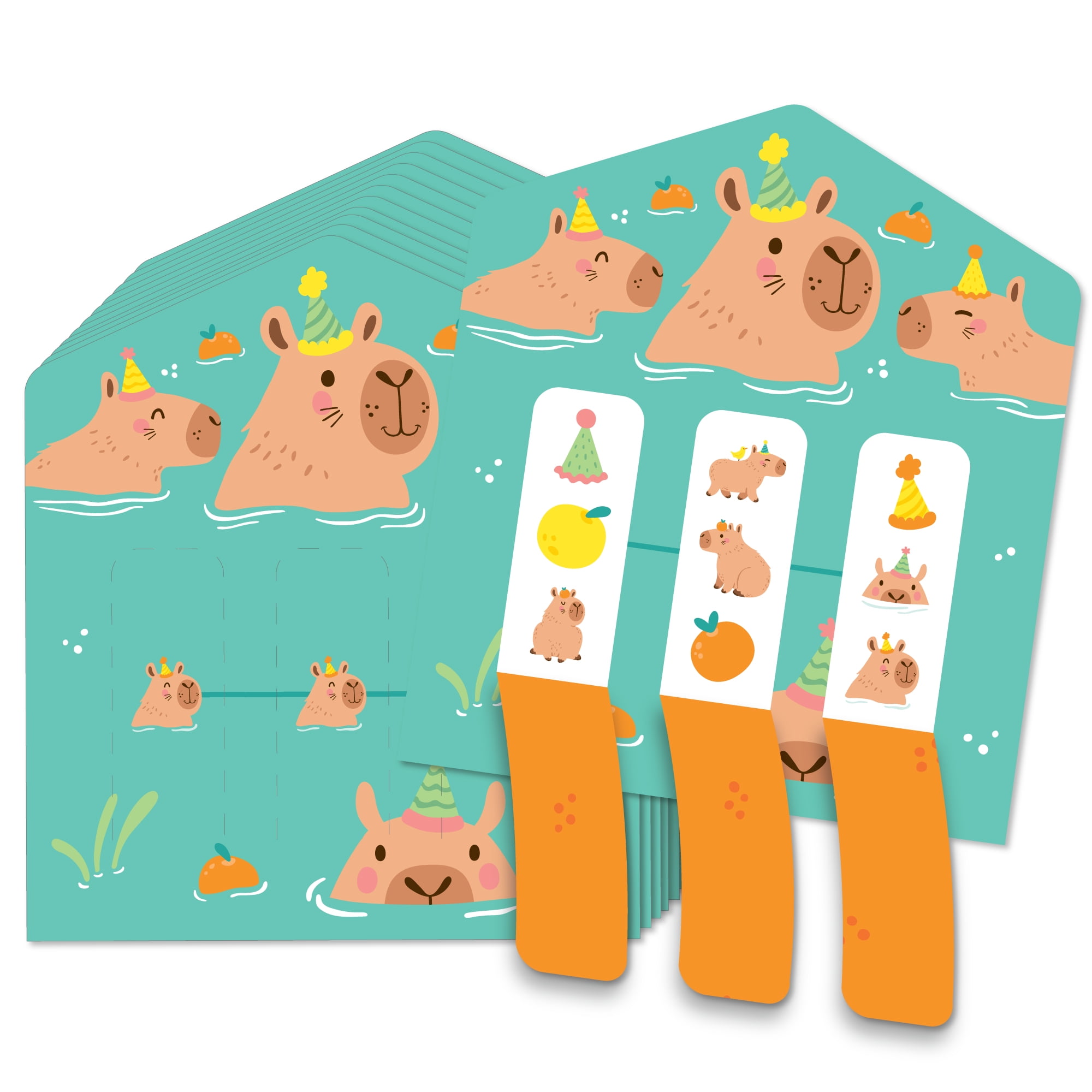 Big Dot of Happiness Capy Birthday - Capybara Party Game Pickle Cards ...