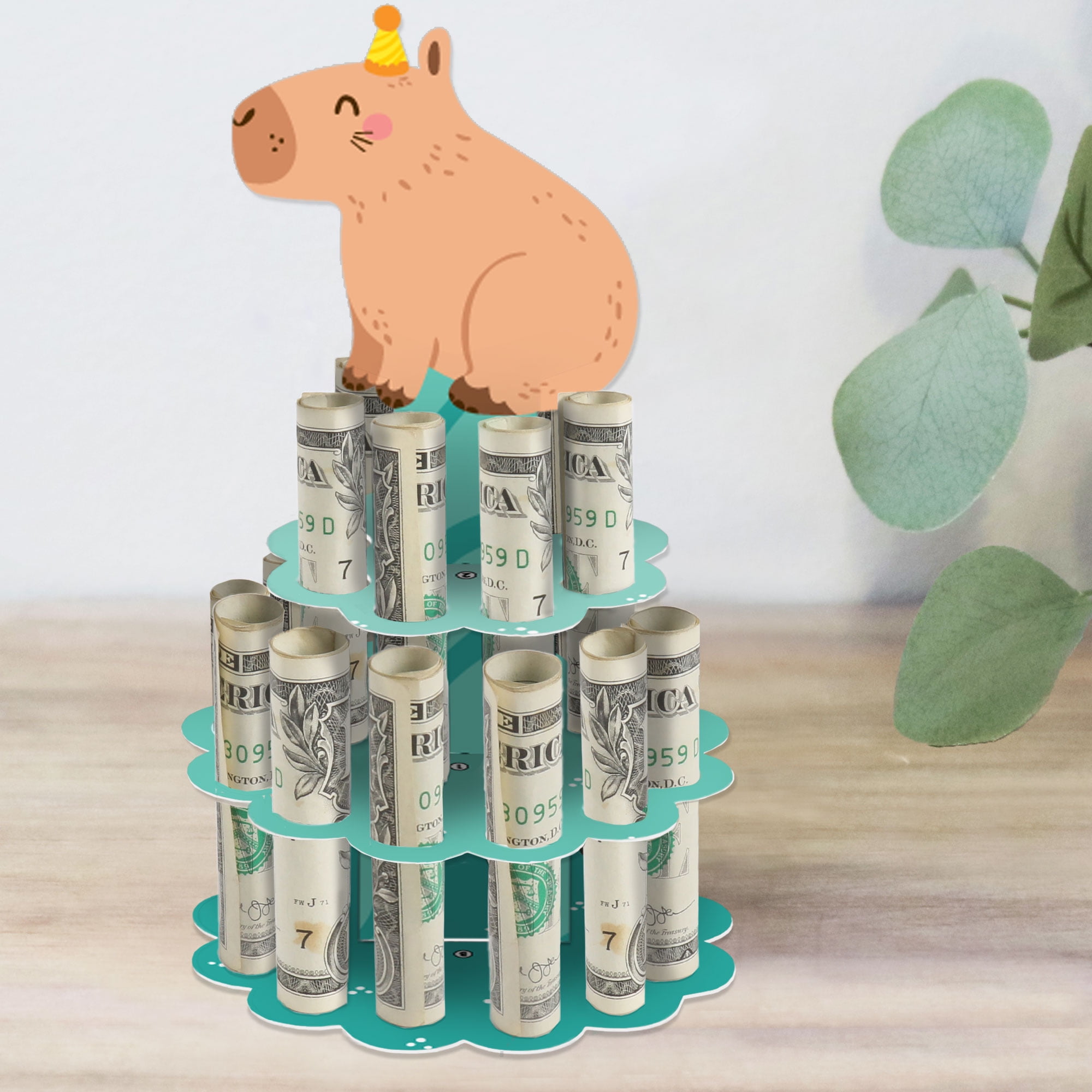 Big Dot of Happiness Capy Birthday - DIY Capybara Party Money Holder ...