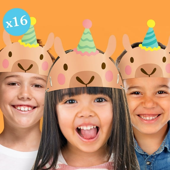 Big Dot of Happiness Capybara Paper Headband Crowns, Capy Birthday ...