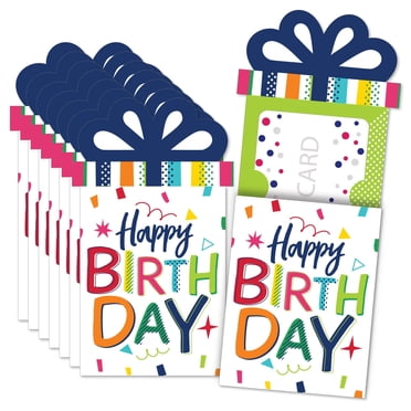Big Dot of Happiness Cheerful Happy Birthday - Candy Bar Wrapper ...
