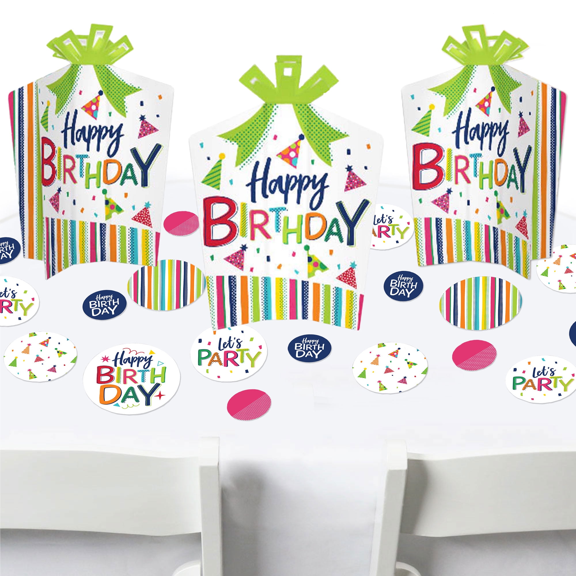 Big Dot of Happiness Cheerful Happy Birthday - Colorful Birthday Party ...