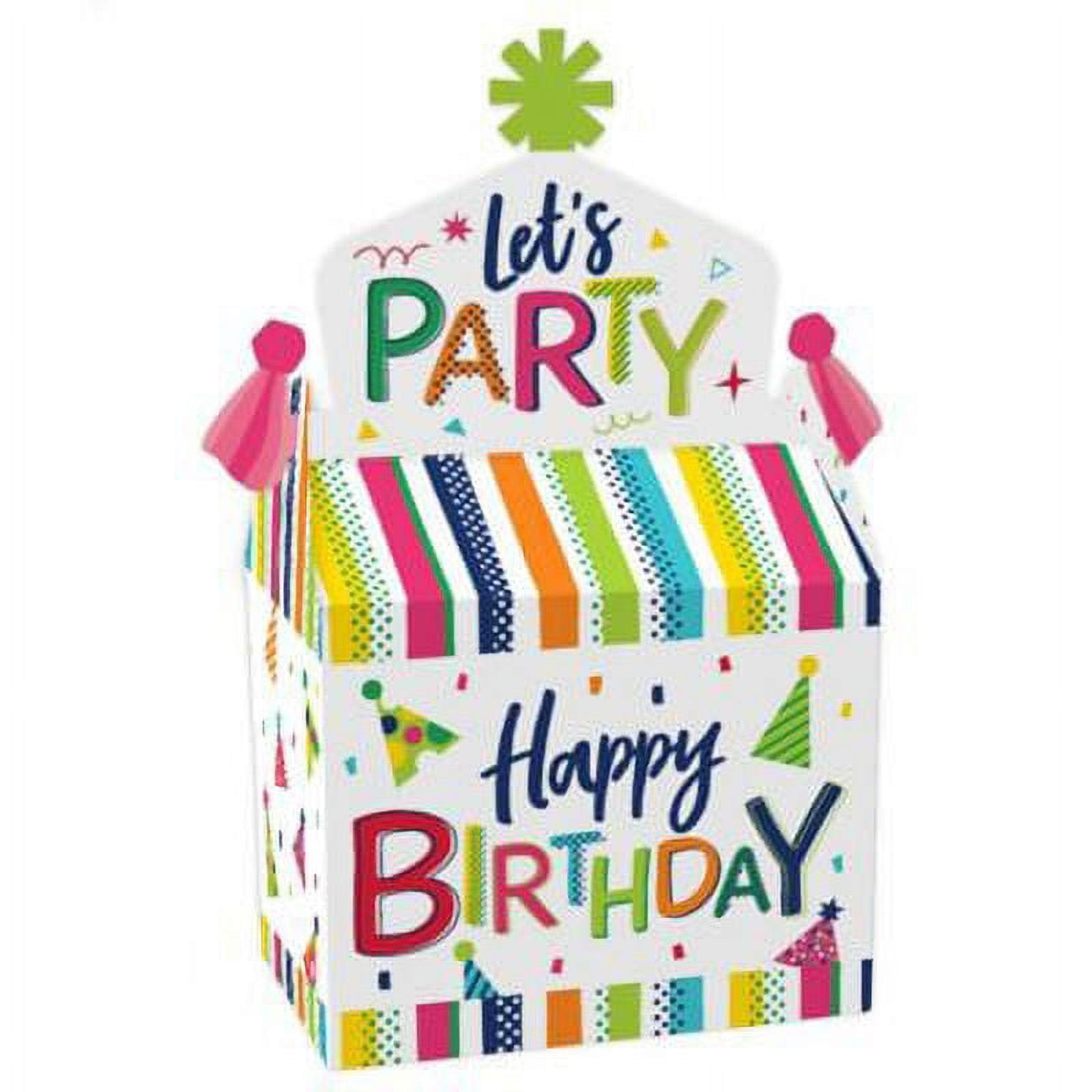 Big Dot of Happiness Cheerful Happy Birthday - Treat Box Party Favors ...