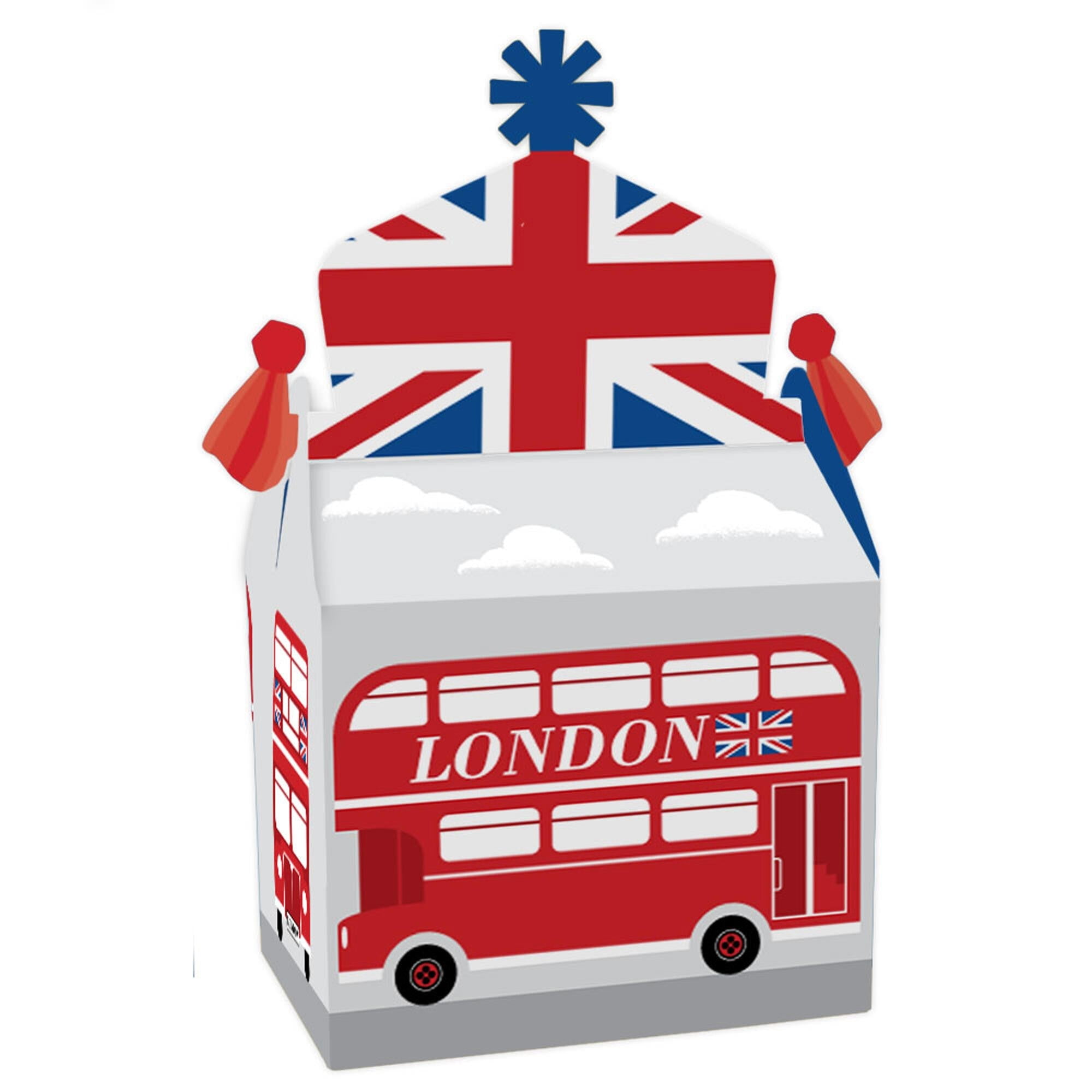 Big Dot of Happiness Cheerio, London - Treat Box Party Favors - British ...