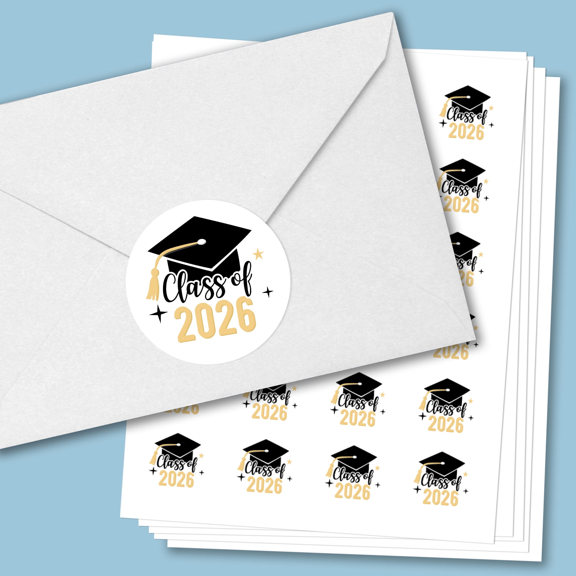 Big Dot of Happiness Class of 2026 Grad Party Envelope Seal Stickers ...