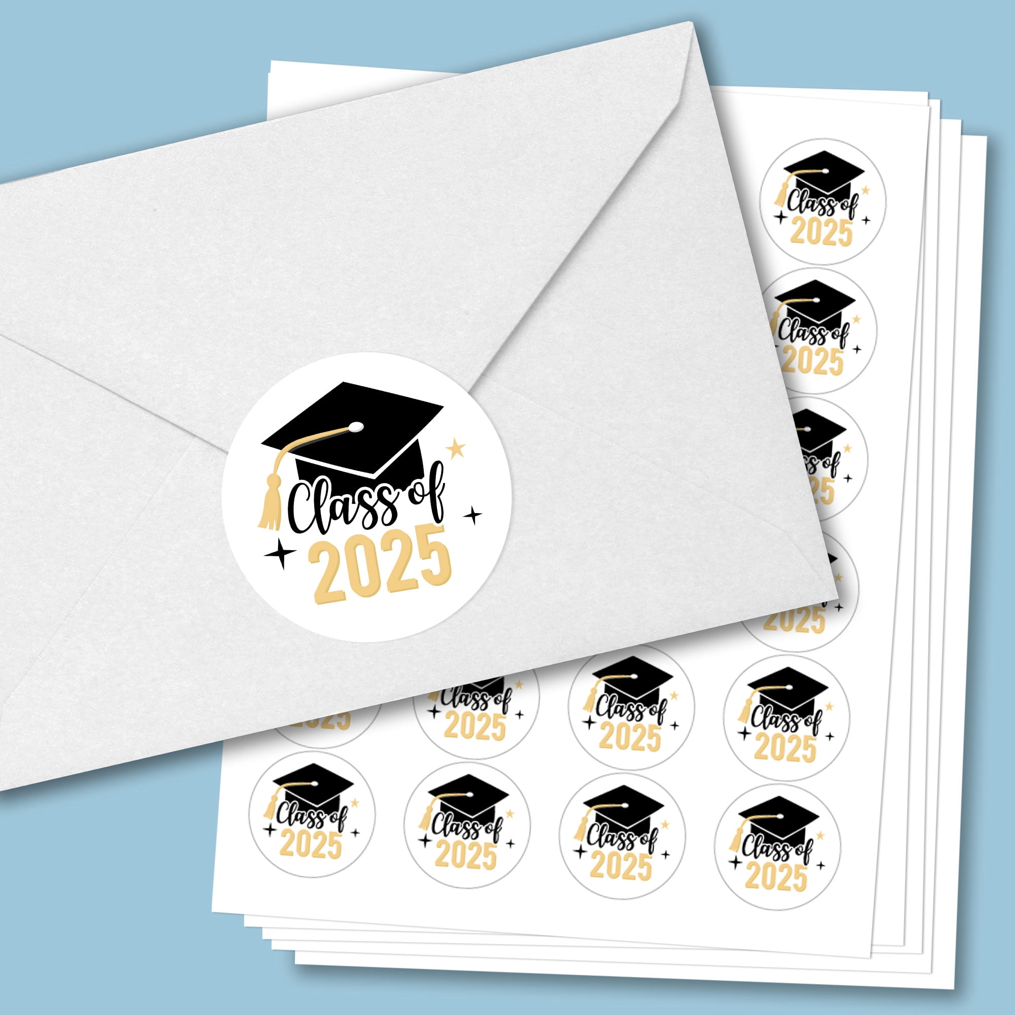 Big Dot of Happiness Class of 2025 Grad Party Envelope Seal Stickers ...