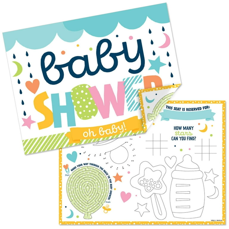 baby shower coloring sheets
