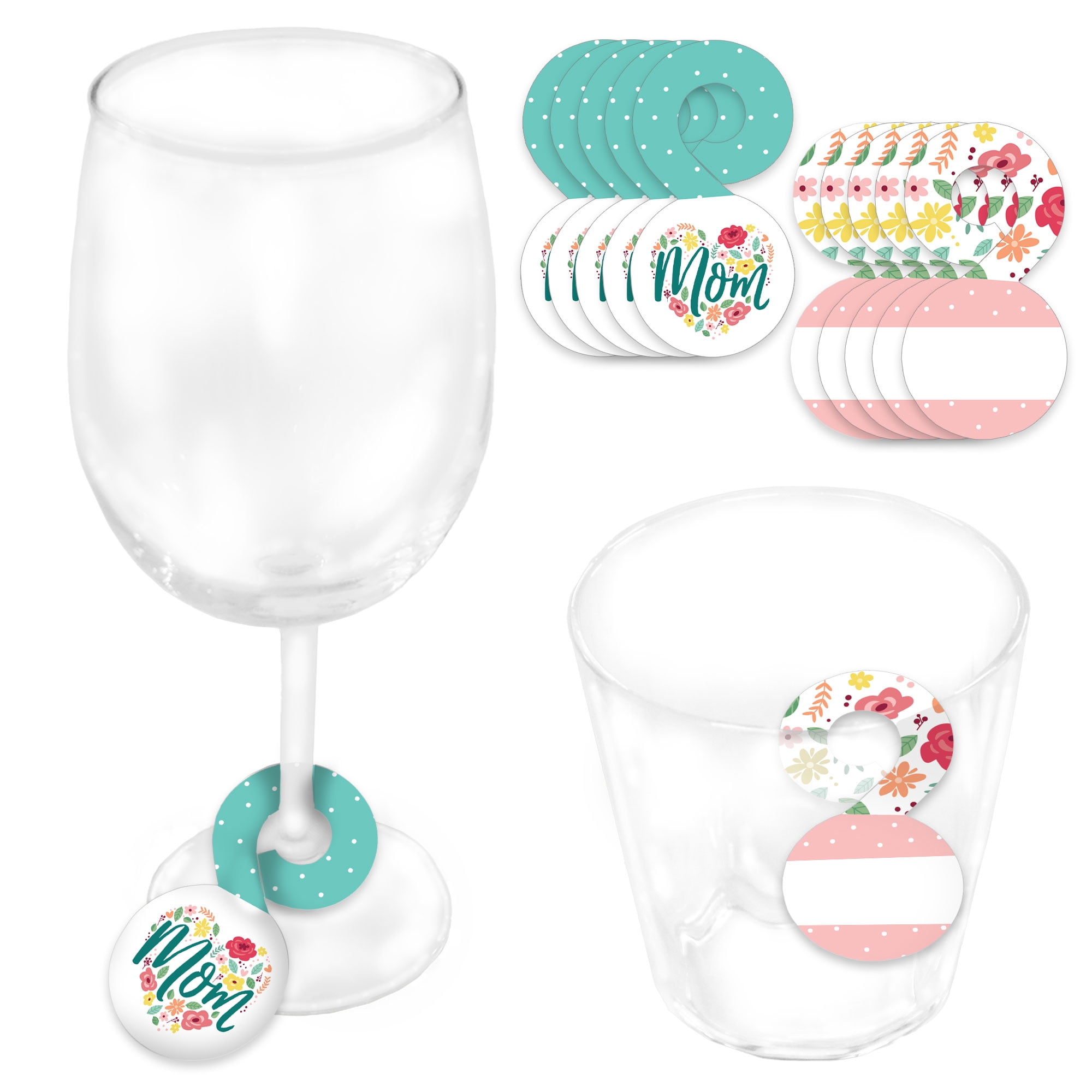 Big Dot of Happiness Colorful Floral Happy Mother's Day - We Love Mom ...