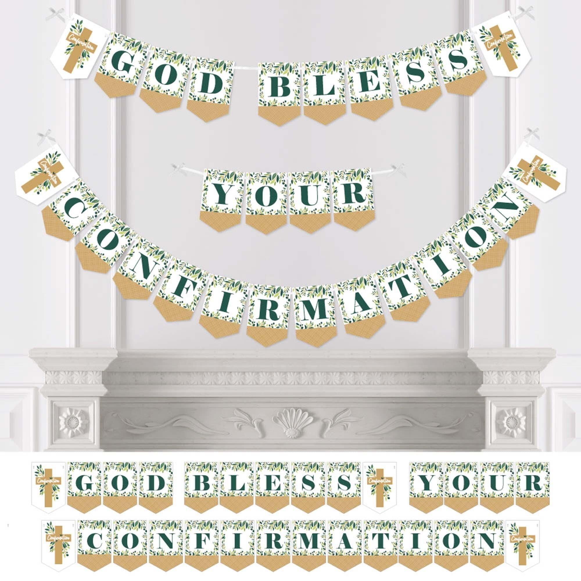 Big Dot of Happiness Confirmation Elegant Cross - Religious Party ...