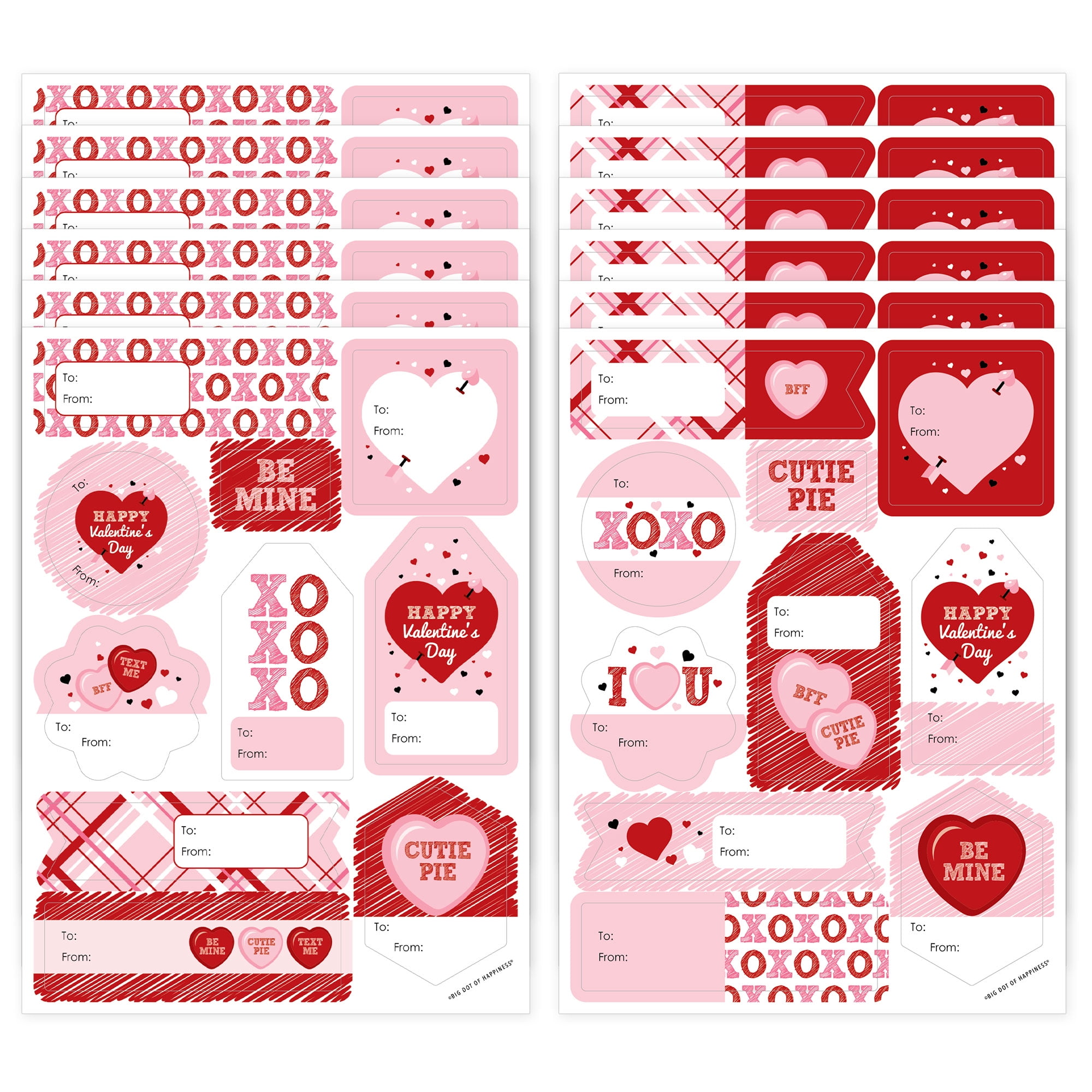 Big Dot of Happiness Conversation Hearts - Assorted Valentine’s Day ...