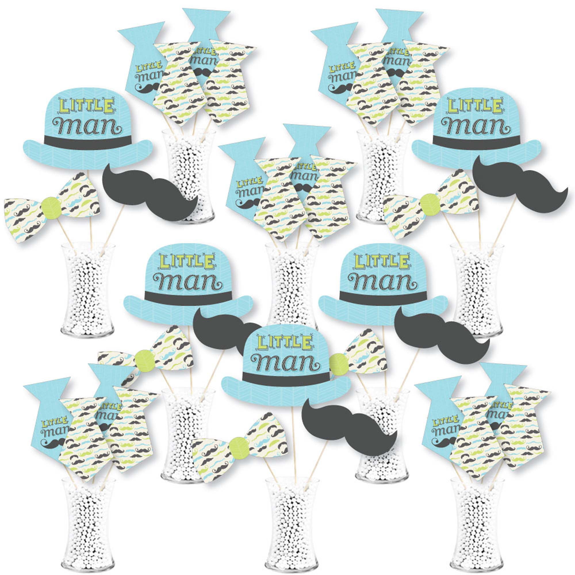 Big Dot of Happiness Dashing Little Man Mustache Party - Baby Shower or ...