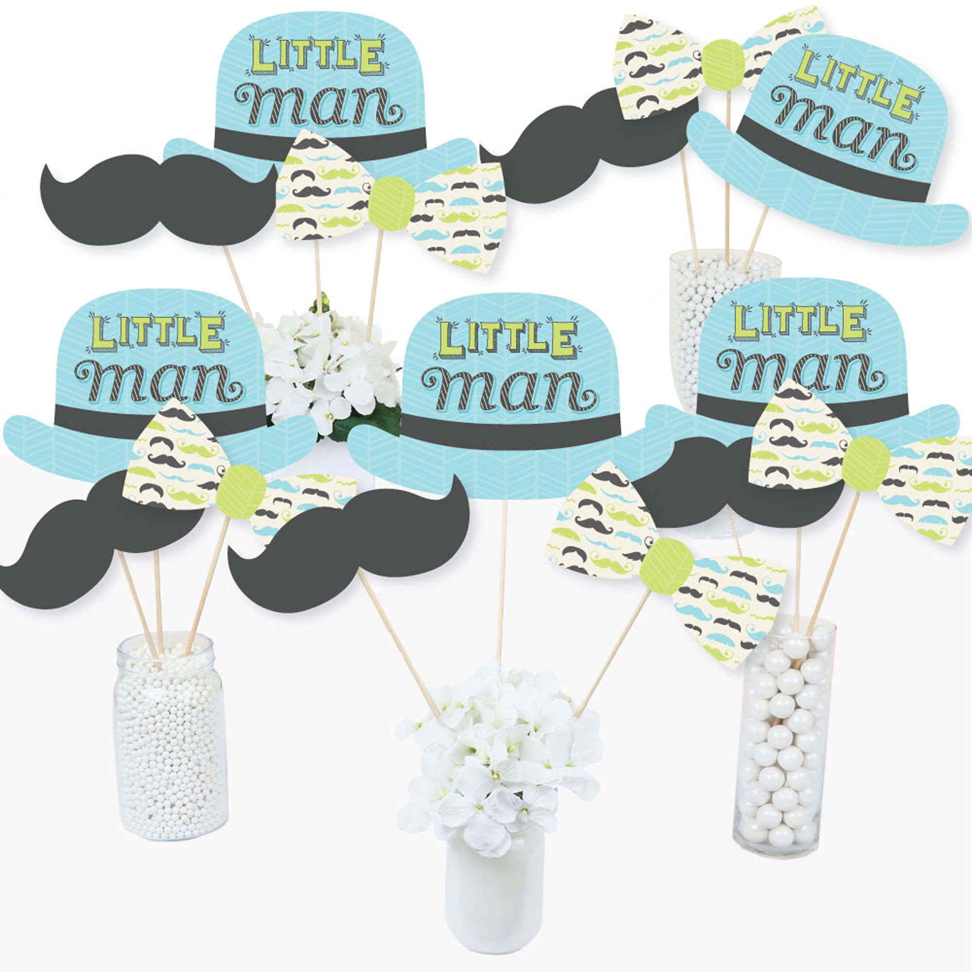 Big Dot of Happiness Dashing Little Man Mustache Party - Baby Shower or ...