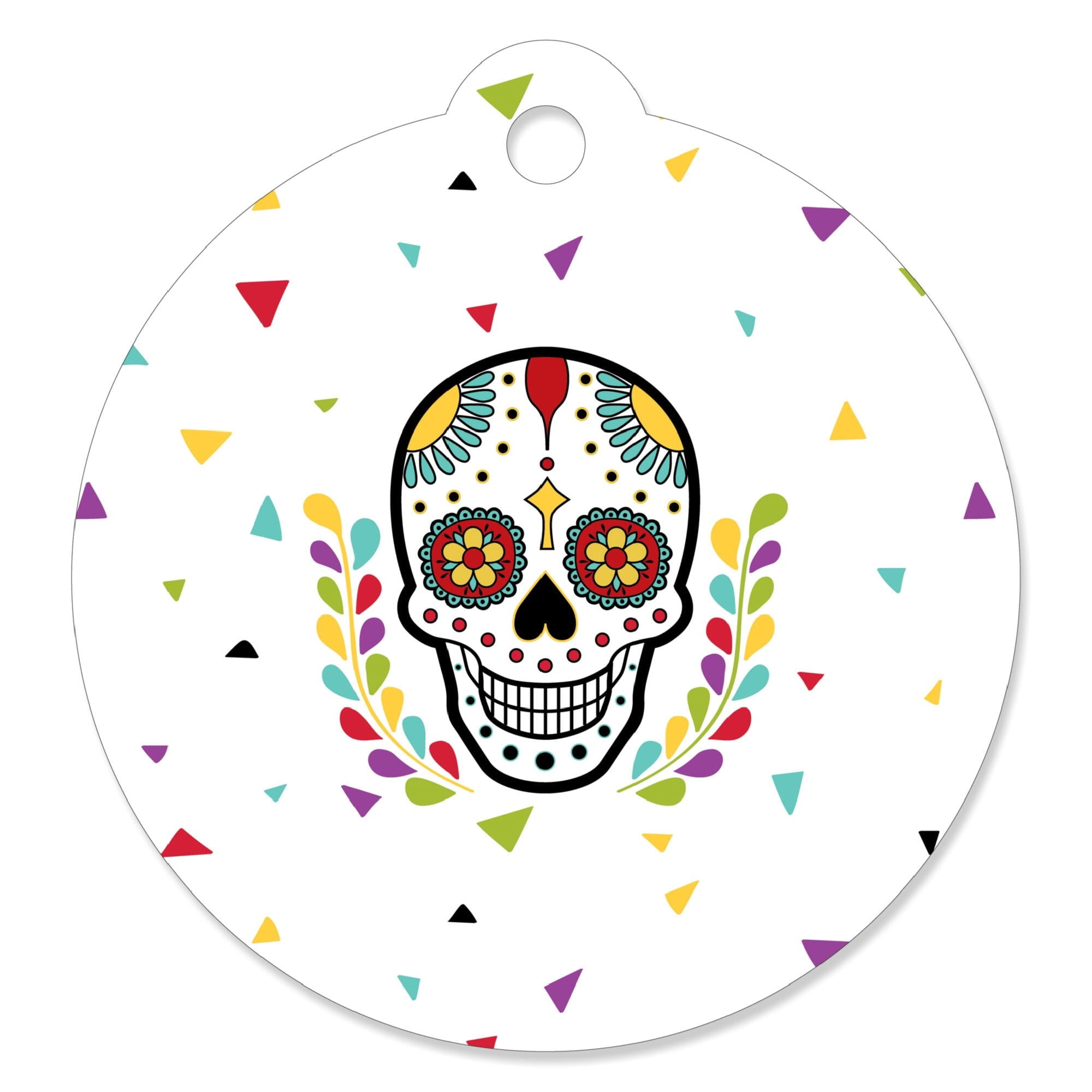 Big Dot of Happiness Day of the Dead - Sugar Skull Party Gift Tags (Set ...