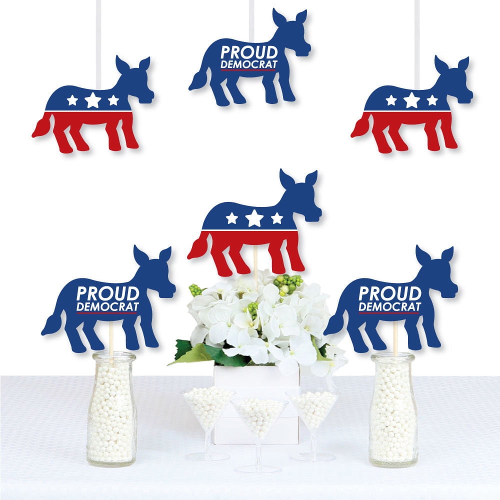 Big Dot of Happiness Democrat Election - Donkey Decorations DIY ...