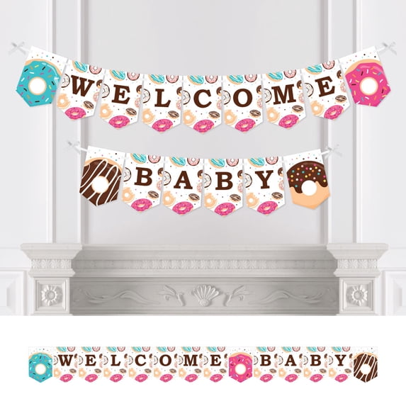 Big Dot of Happiness Donut Worry, Let's Party - Doughnut Party Bunting ...
