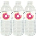 Big Dot of Happiness Donut Worry, Let's Party - Doughnut Party Water ...