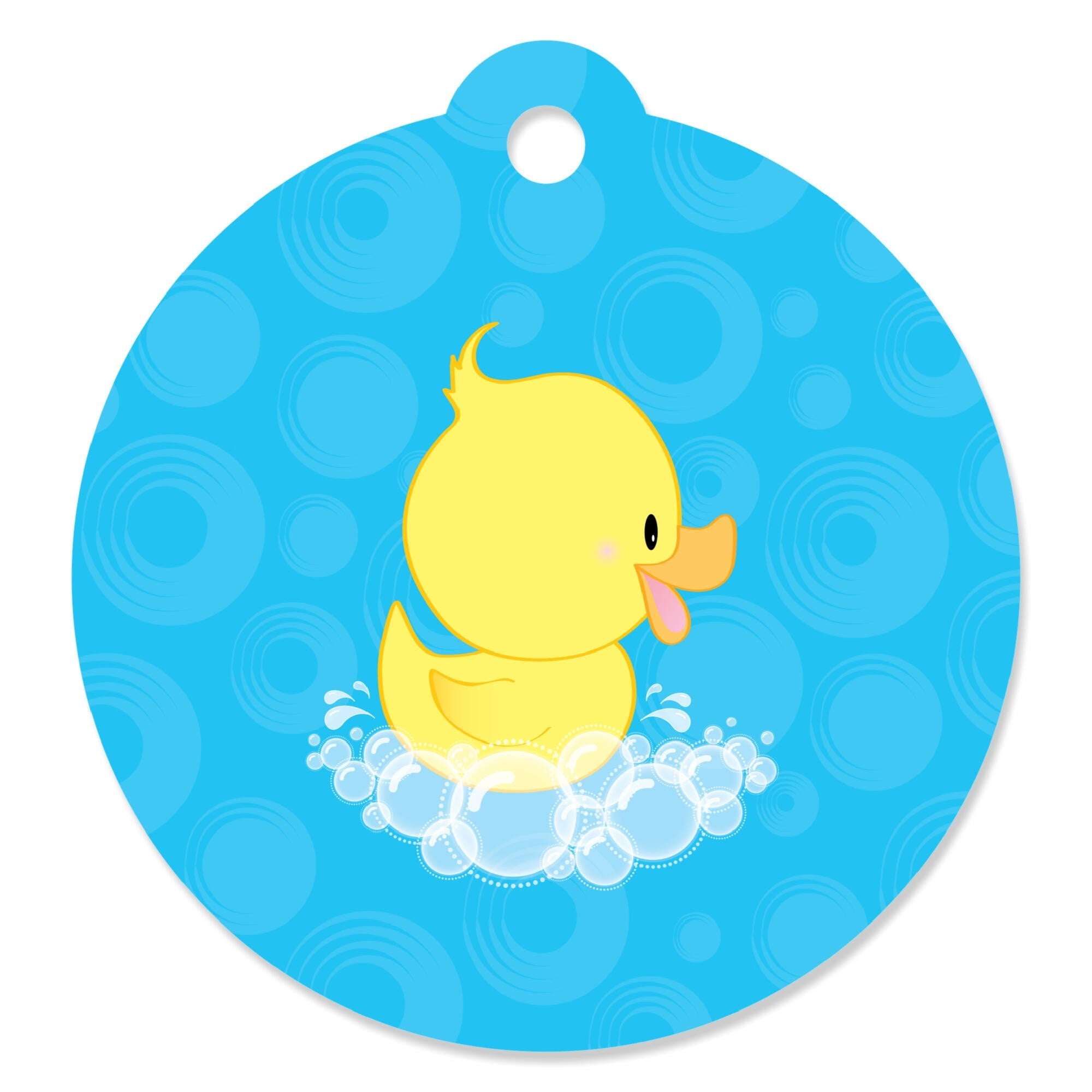 Big Dot of Happiness Ducky Duck - Baby Shower or Birthday Party Favor Gift Tags (Set of 20 ...
