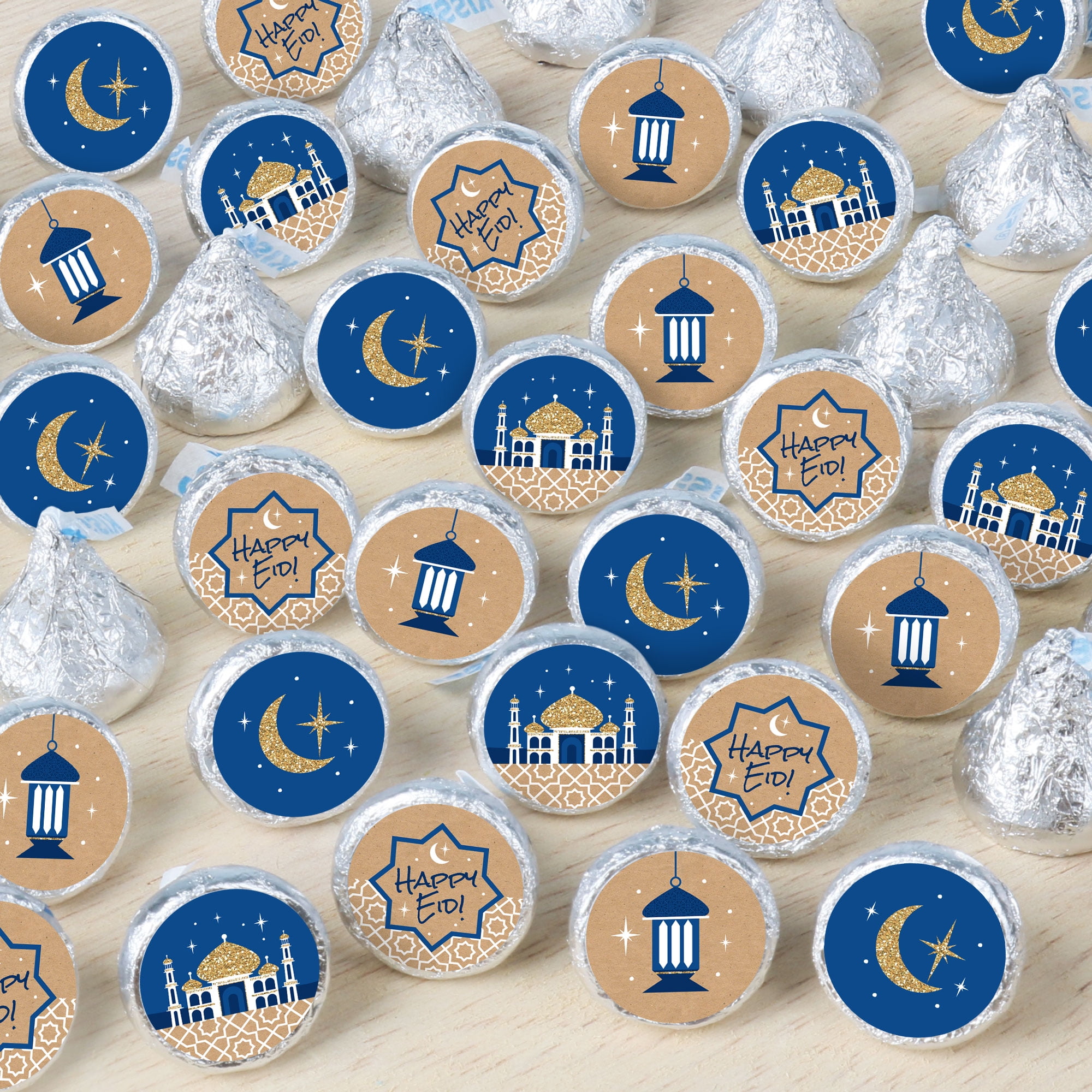 Big Dot of Happiness Eid Mubarak - Happy Eid Party Small Round Candy ...