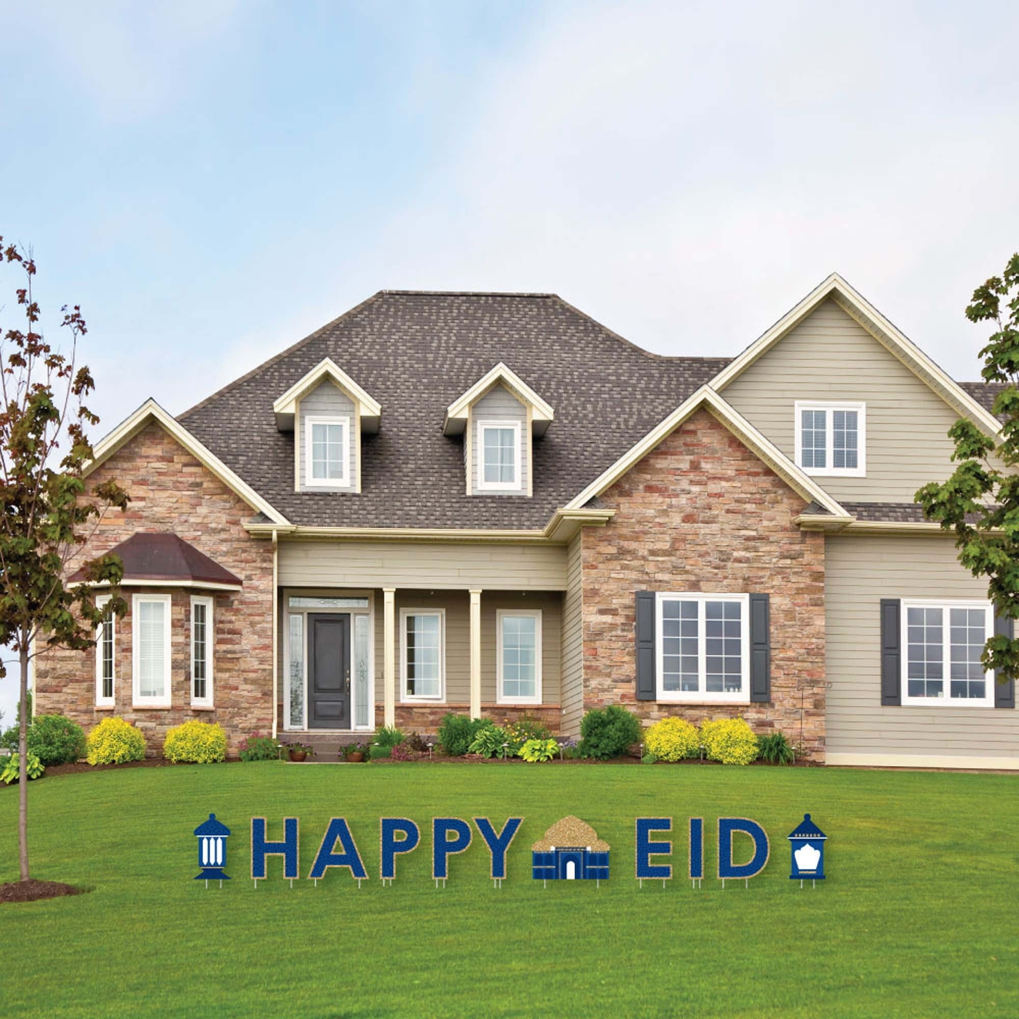 Big Dot of Happiness Eid Mubarak - Yard Sign Outdoor Ramadan Lawn Decorations - Happy Eid Yard ...