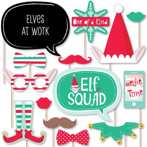 Big Dot of Happiness Elf Squad - Kids Elf Christmas and Birthday Party ...