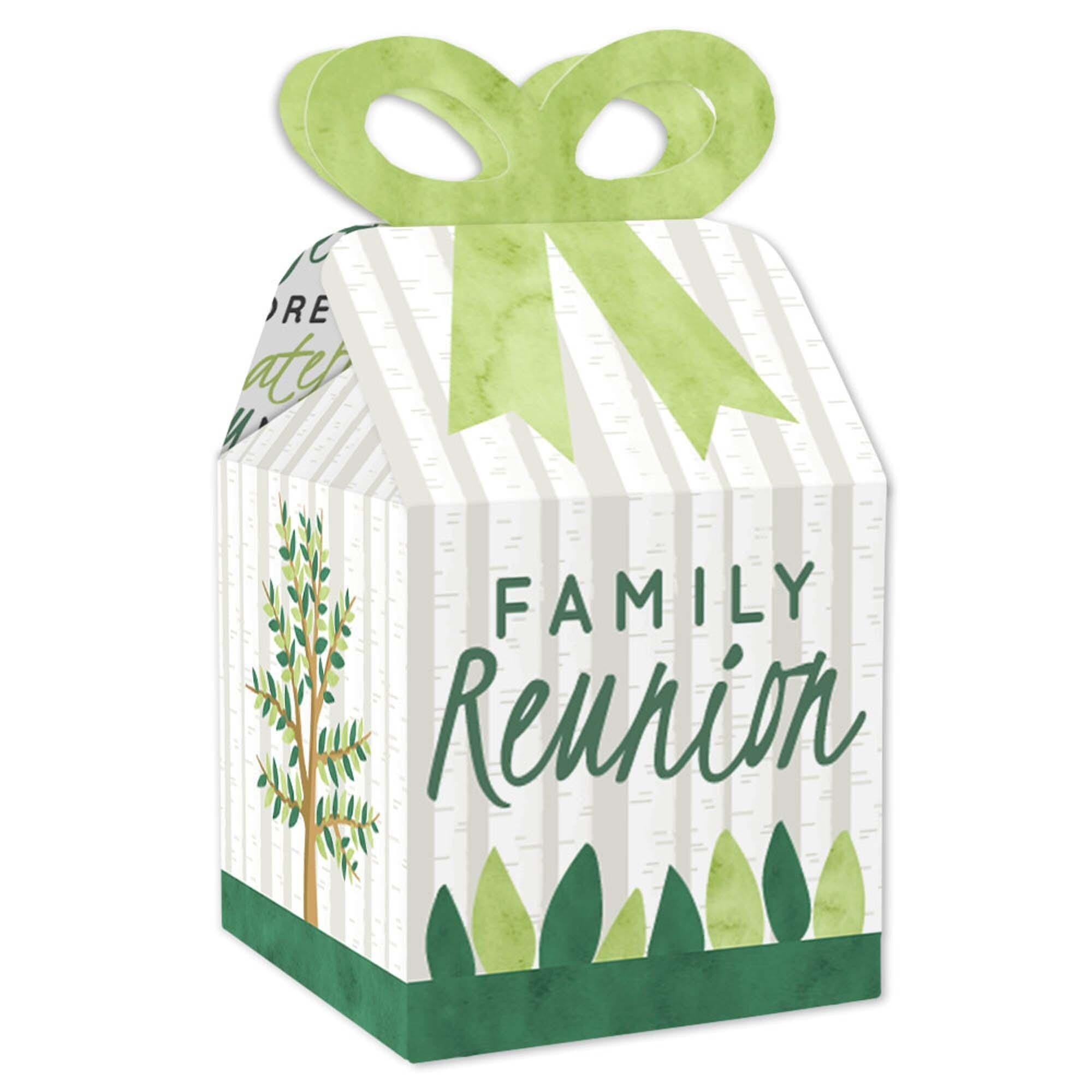 Big Dot of Happiness Family Tree Reunion - Square Favor Gift Boxes ...