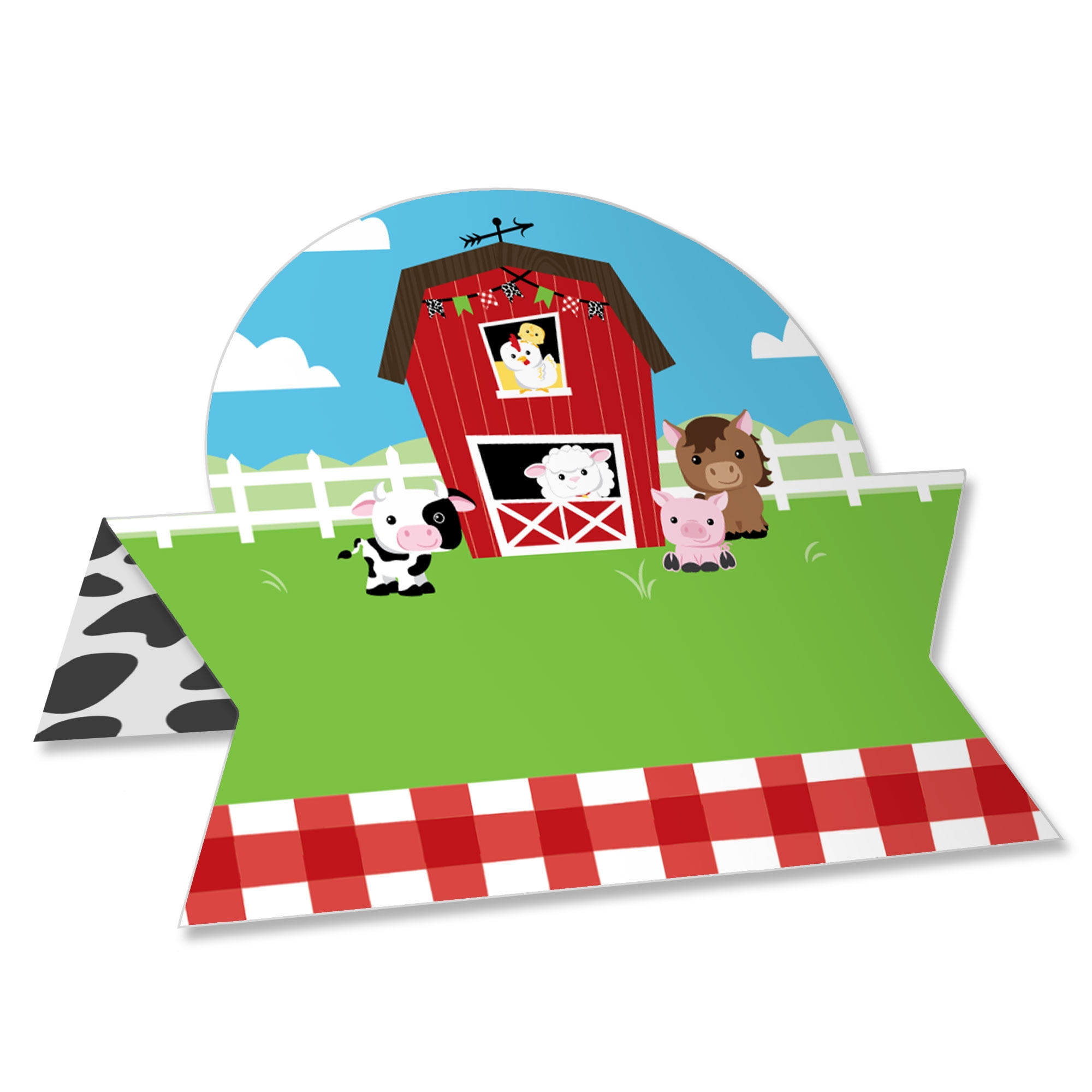 Big Dot of Happiness Farm Animals - Barnyard Baby Shower or Birthday ...
