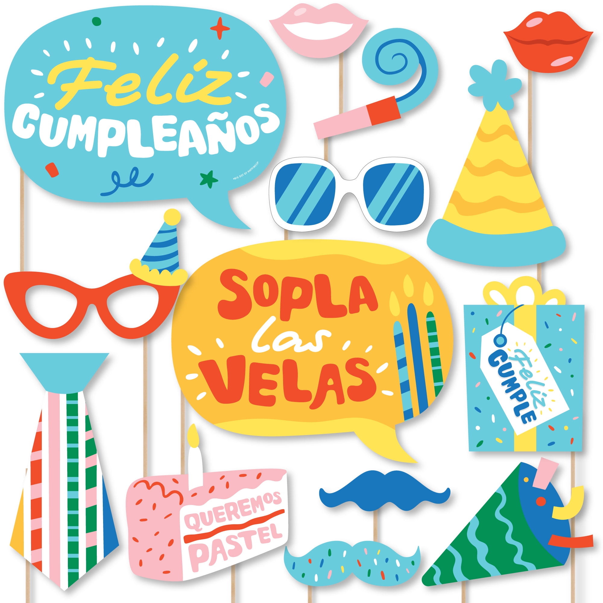 Big Dot of Happiness Feliz Cumpleanos - Happy Birthday Party Photo ...
