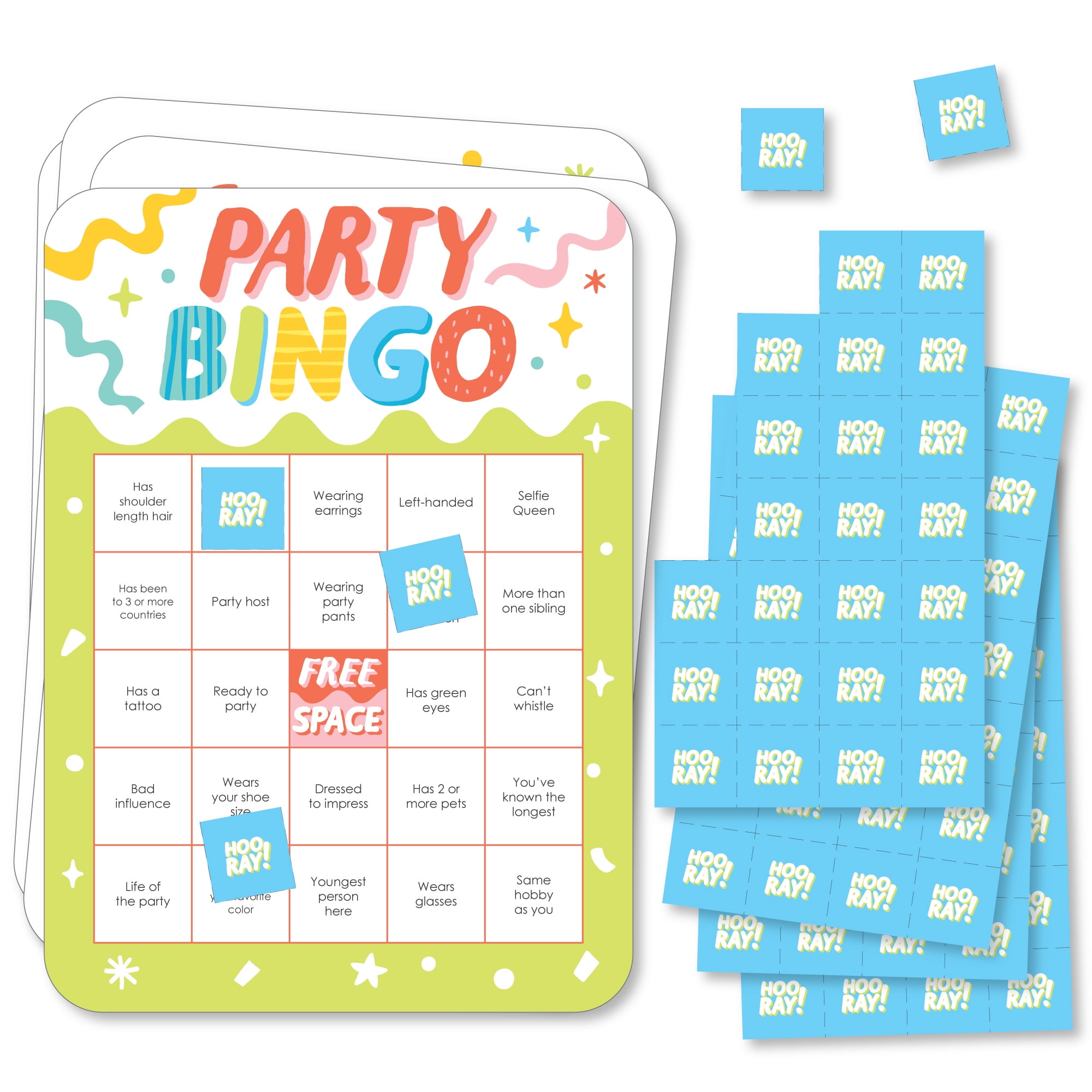 Big Dot of Happiness Find the Guest Party Time - Bingo Cards and ...