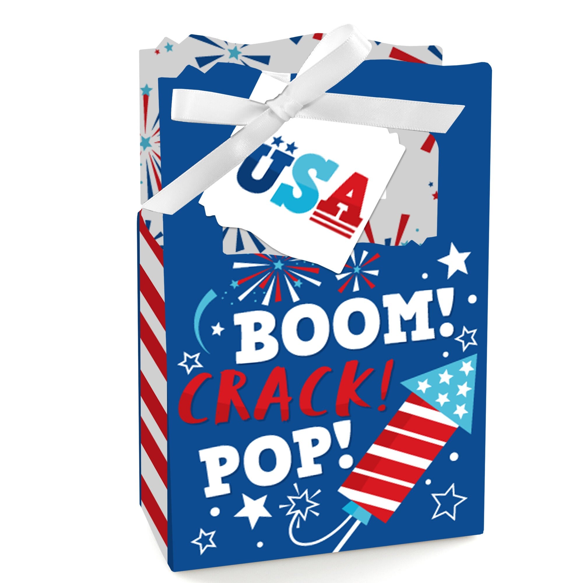 Big Dot of Happiness Firecracker 4th of July - Red, White and Royal ...