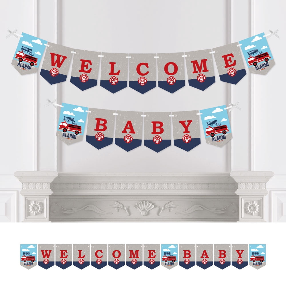 Big Dot of Happiness Fired Up Fire Truck - Firefighter Firetruck Baby ...