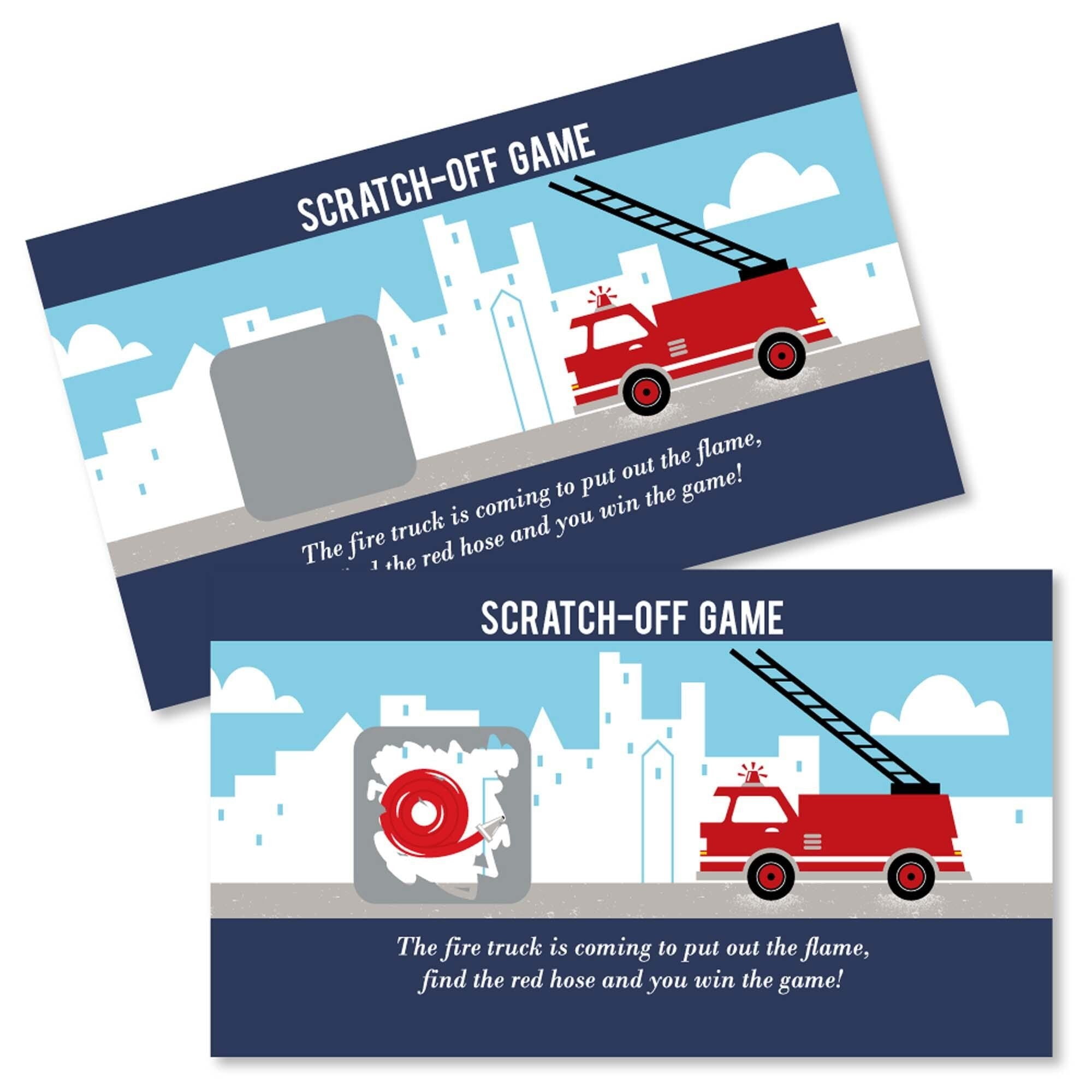 Big Dot of Happiness Fired Up Fire Truck - Firefighter Firetruck Baby ...