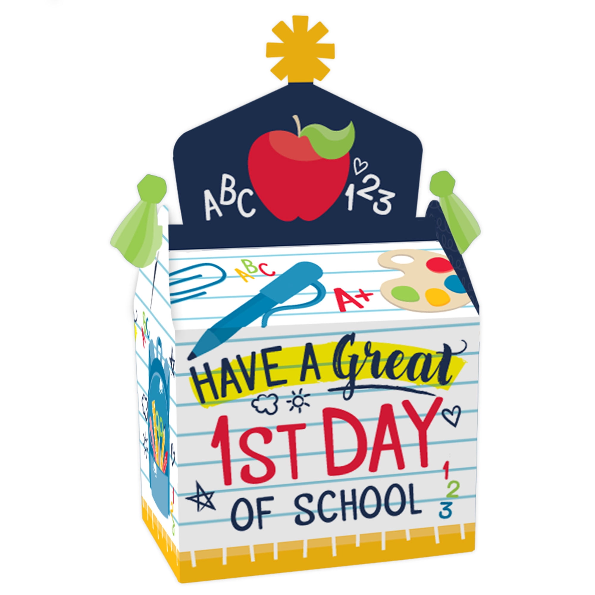 Big Dot of Happiness First Day of School - Treat Box Party Favors ...