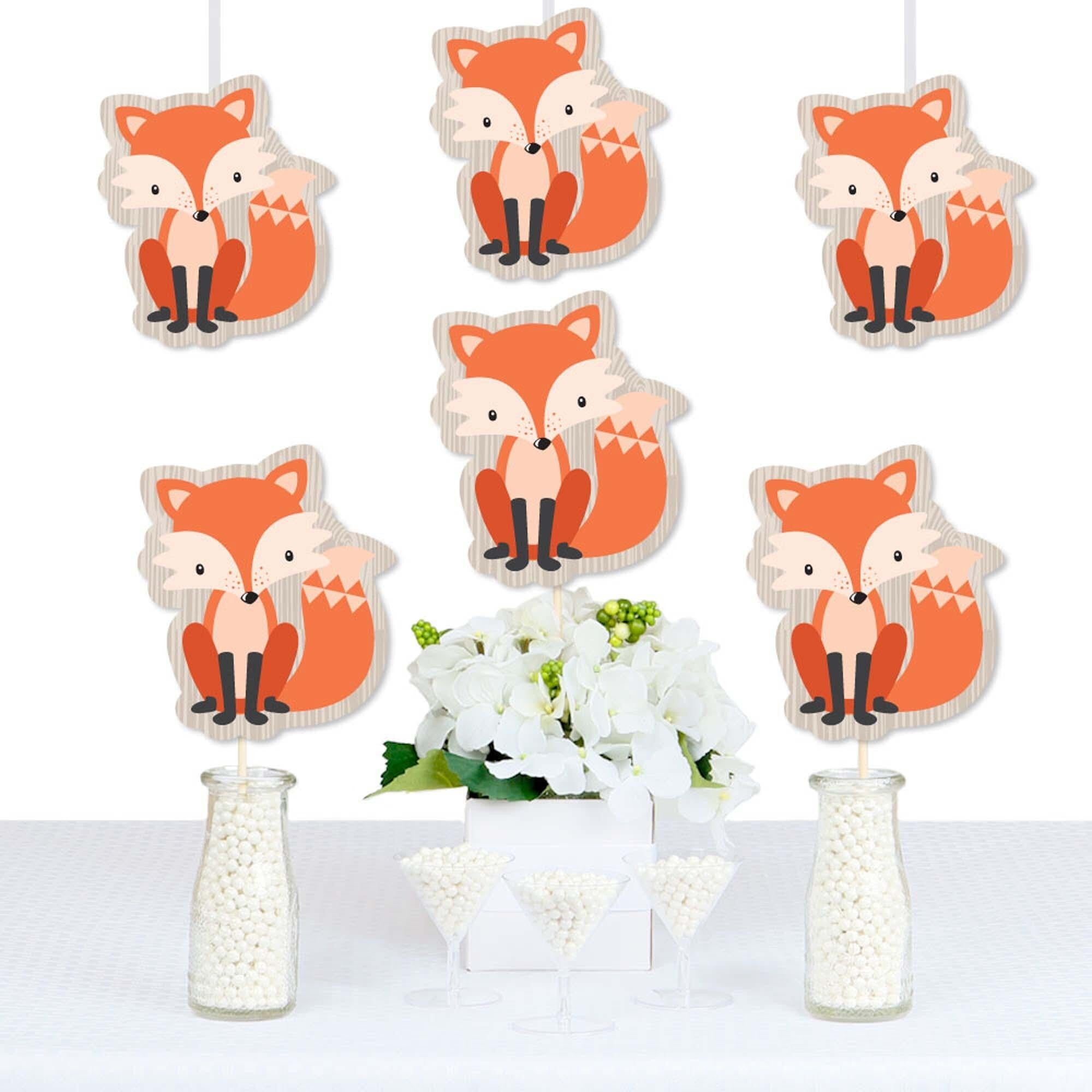 Big Dot of Happiness Fox - Decorations DIY Baby Shower or Birthday ...