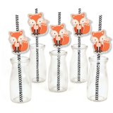 Big Dot of Happiness Fox - Paper Straw Decor - Baby Shower or Birthday ...