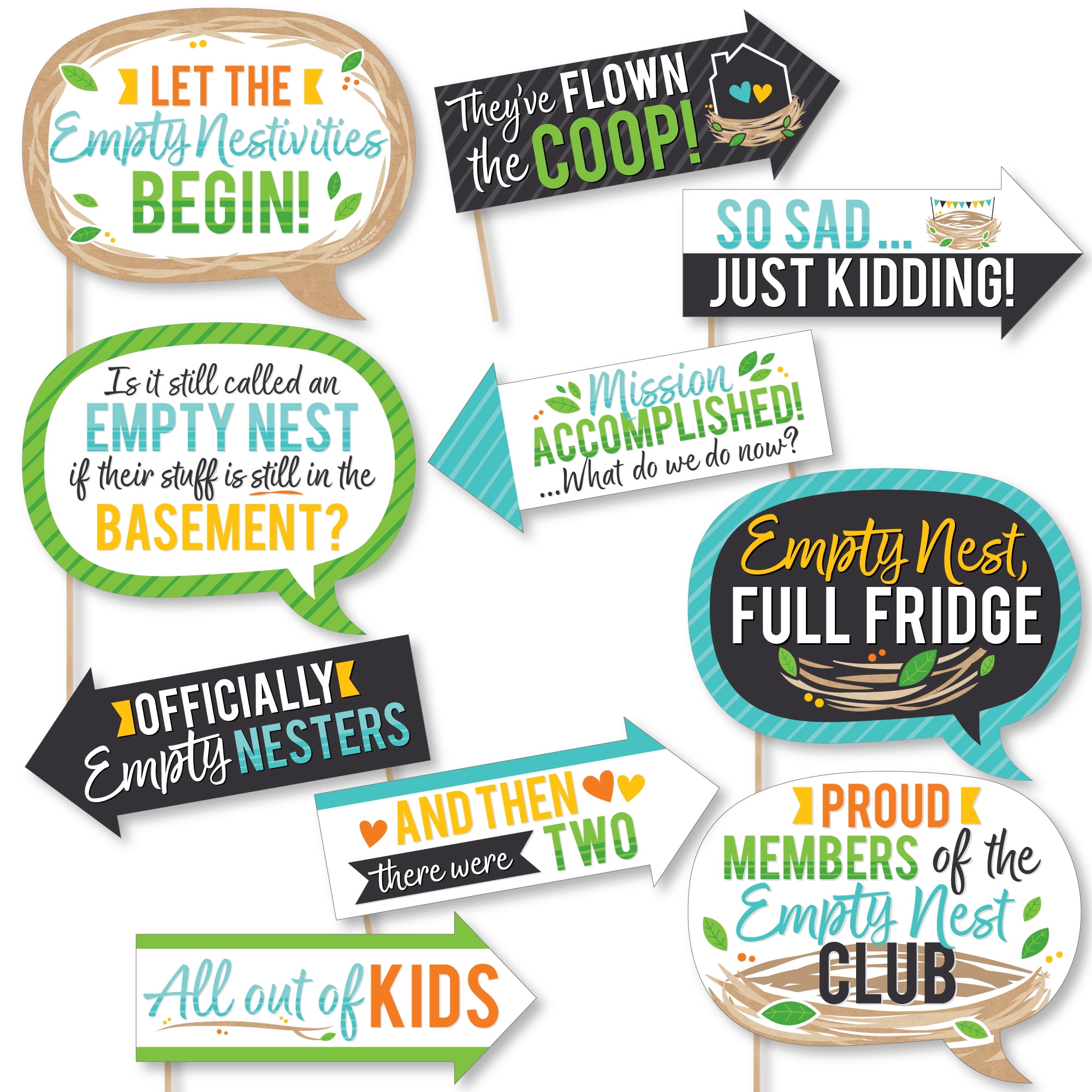 Big Dot of Happiness Funny Empty Nesters - Empty Nest Party Photo Booth ...