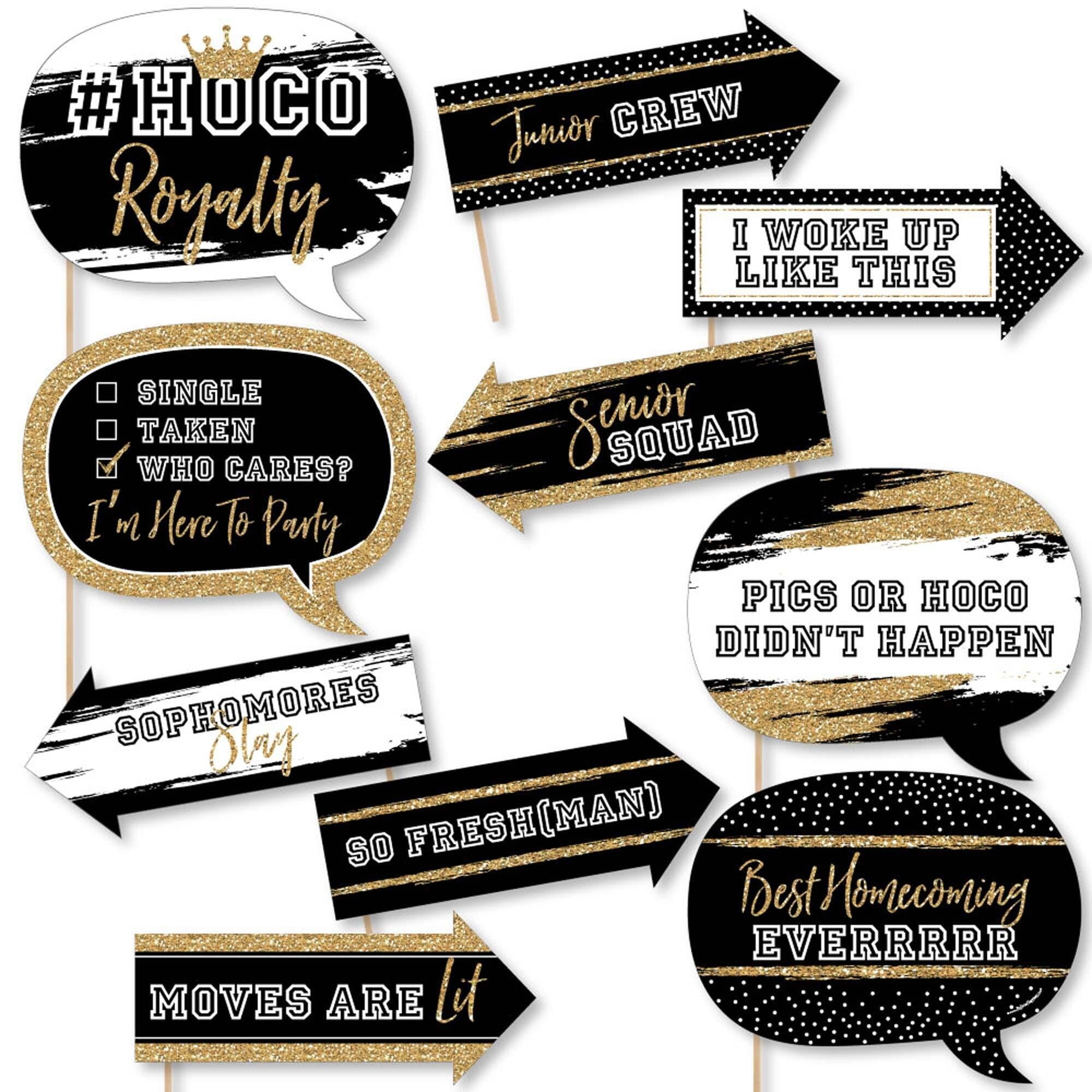 Big Dot of Happiness Funny Hoco Dance - Homecoming Photo Booth Props ...