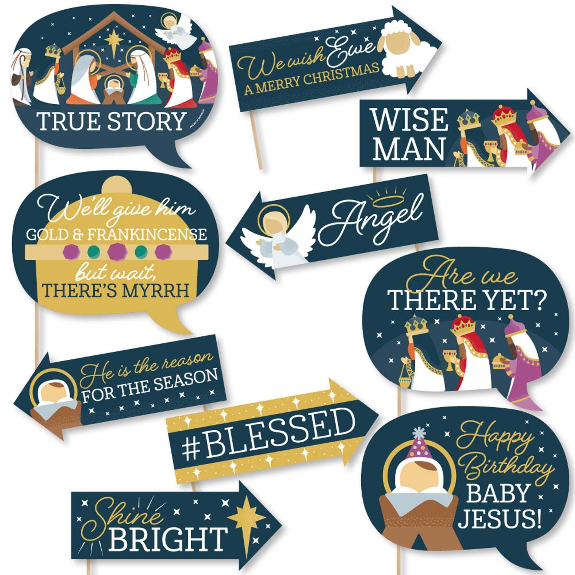 Big Dot of Happiness Funny Holy Nativity - Manger Scene Religious ...
