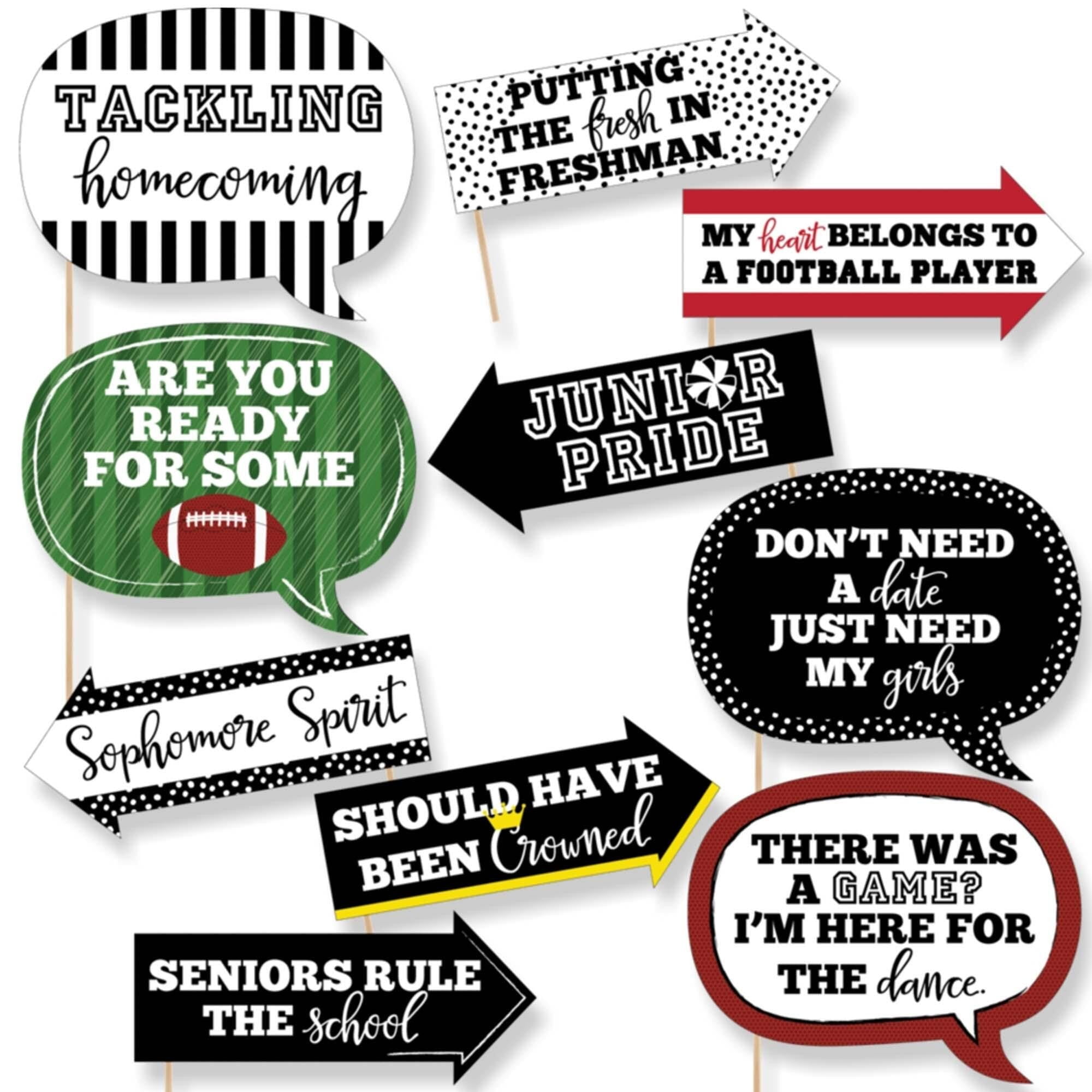 Big Dot of Happiness Funny Homecoming - Football Themed School Dance ...