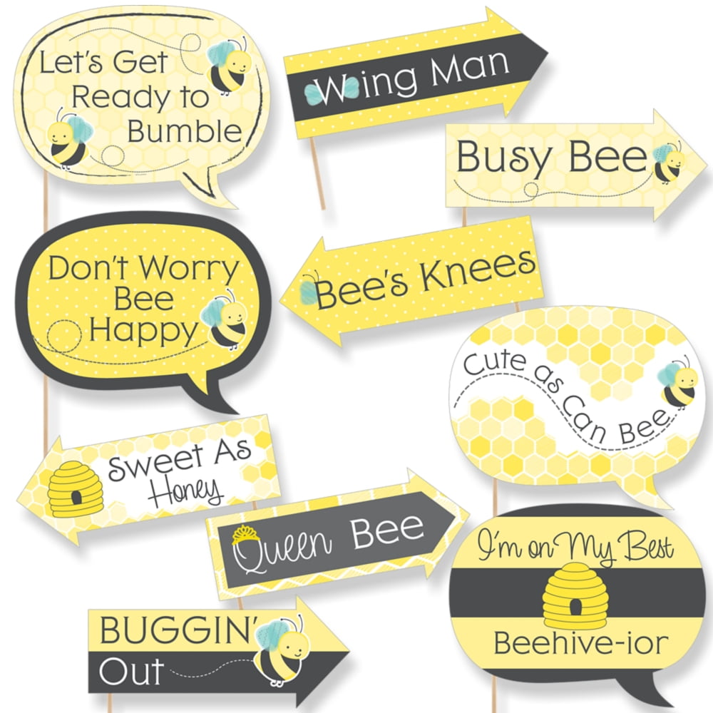 Big Dot of Happiness Funny Honey Bee - Baby Shower or Birthday Party ...