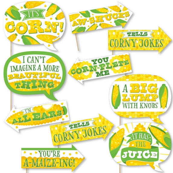 Big Dot of Happiness Funny It's Corn - Fall Harvest Party Photo Booth ...