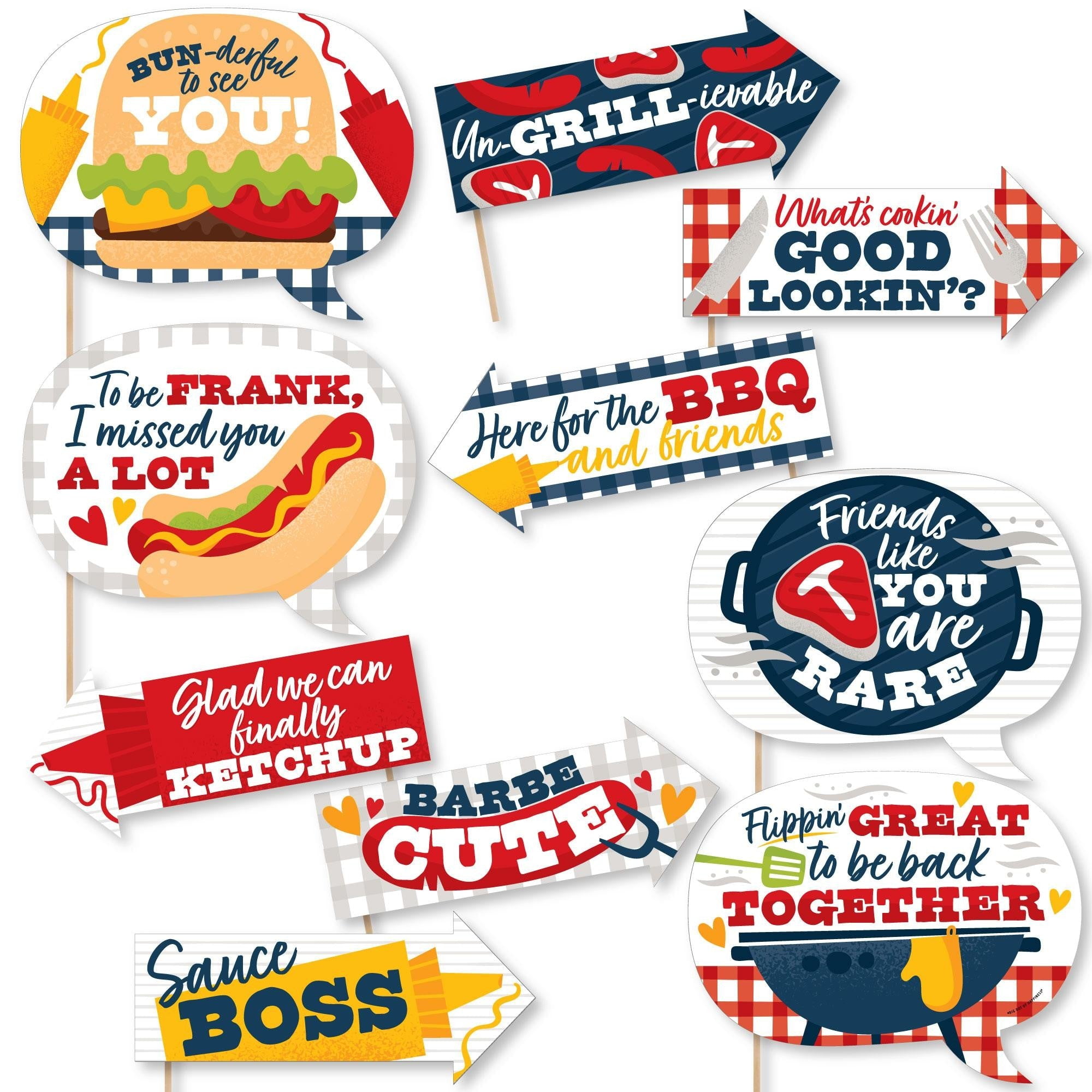 Big Dot of Happiness Funny Missed You BBQ - Backyard Summer Picnic ...