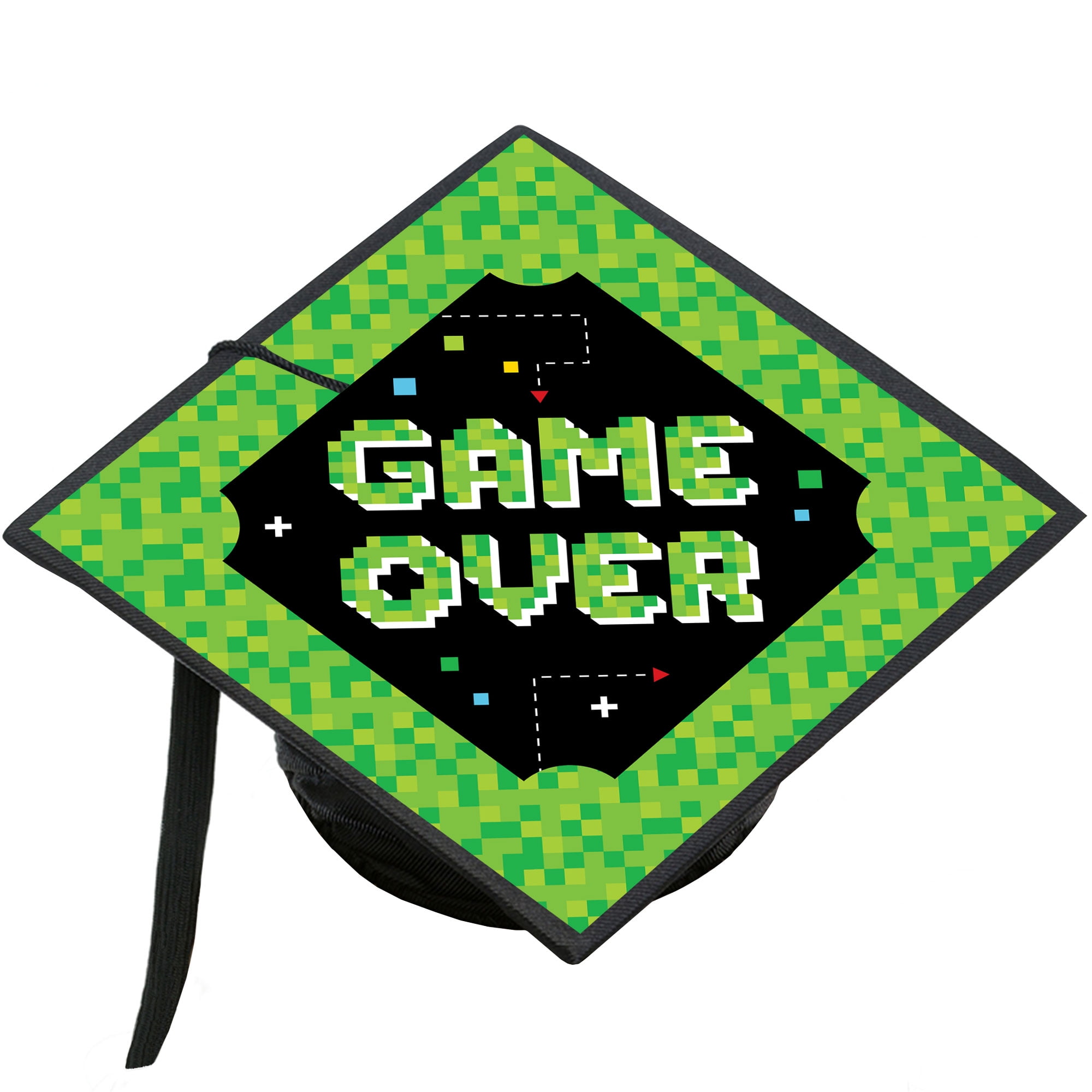 Big Dot of Happiness Graduation Cap Decoration Kit, Video Game Theme ...