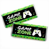 Big Dot of Happiness Game Zone - Candy Bar Wrapper Pixel Video Game ...