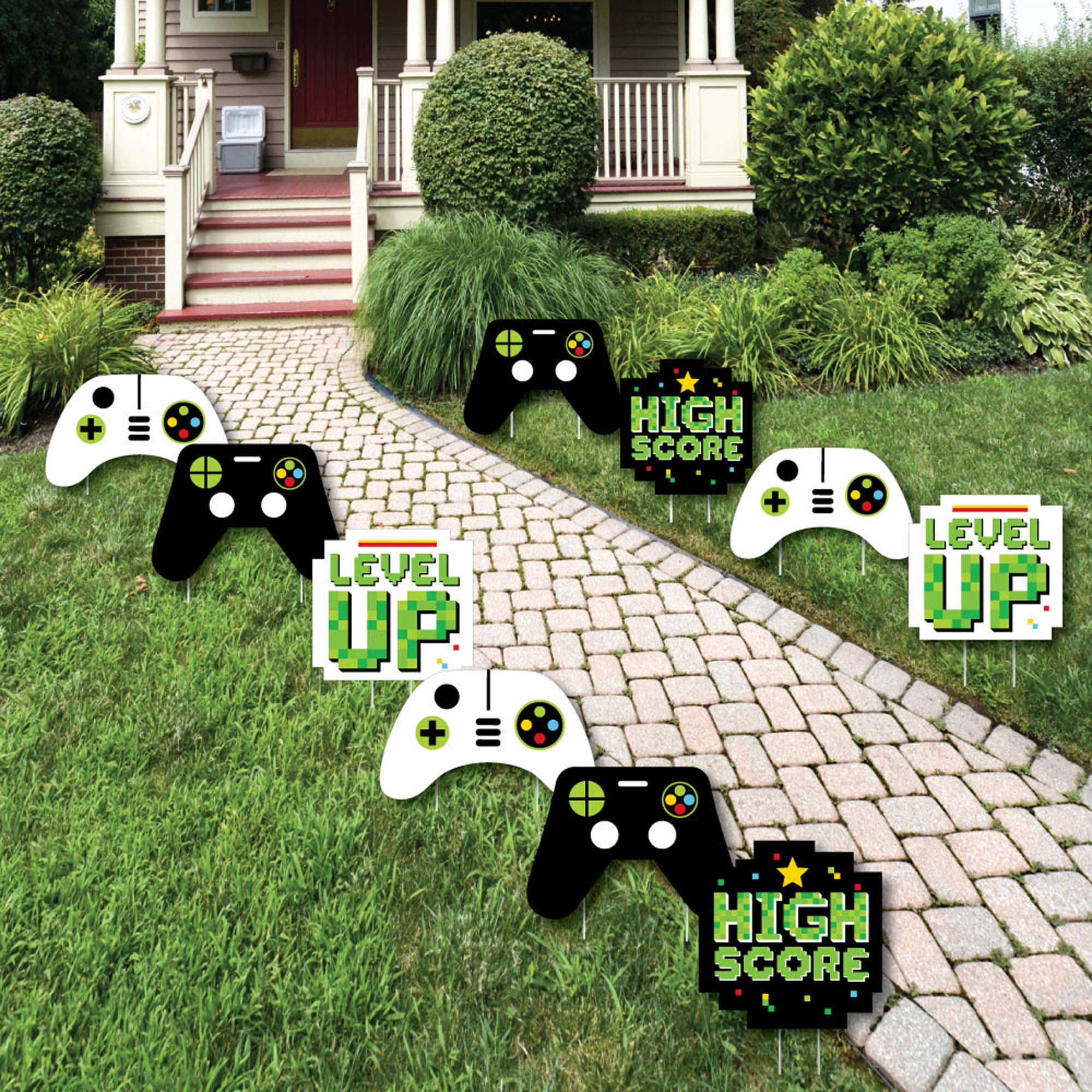 Big Dot of Happiness Game Zone - Game Controller Lawn Decorations ...